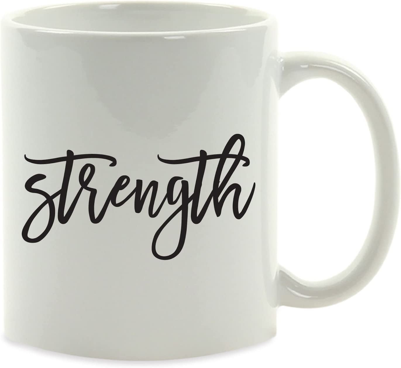 CTDream 11oz. Good Virtues Coffee Mug Gift, Black Calligraphy ...