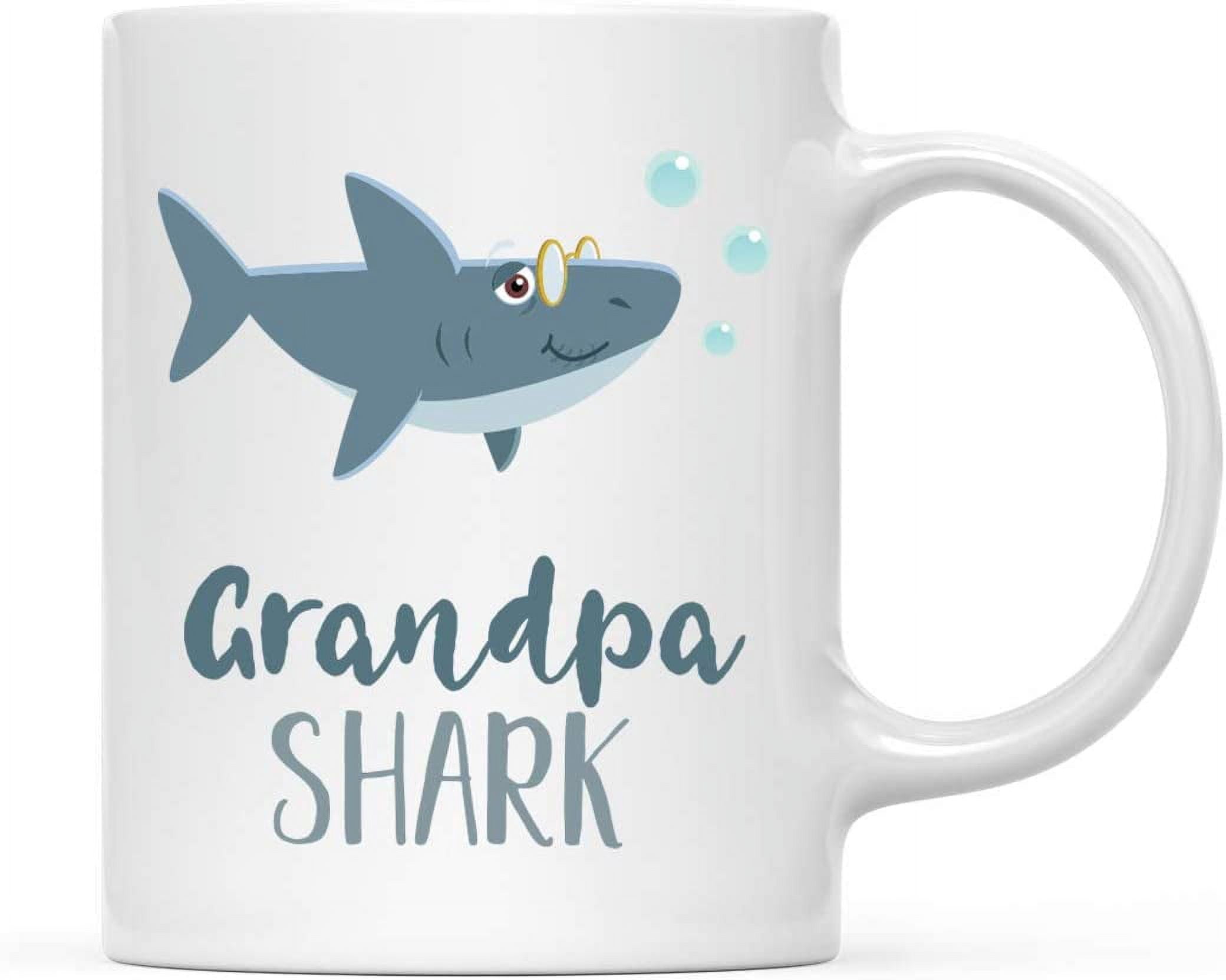 CTDream Baby Shark Family 11oz. Coffee Mug Gift, Grandpa Shark, 1-Pack ...
