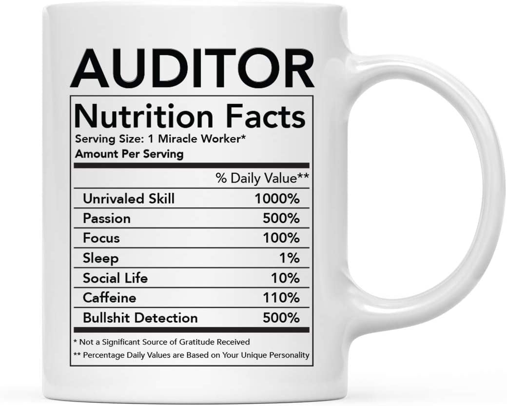 CTDream Funny 11oz. Ceramic Coffee Tea Mug Thank You Gift, Auditor ...