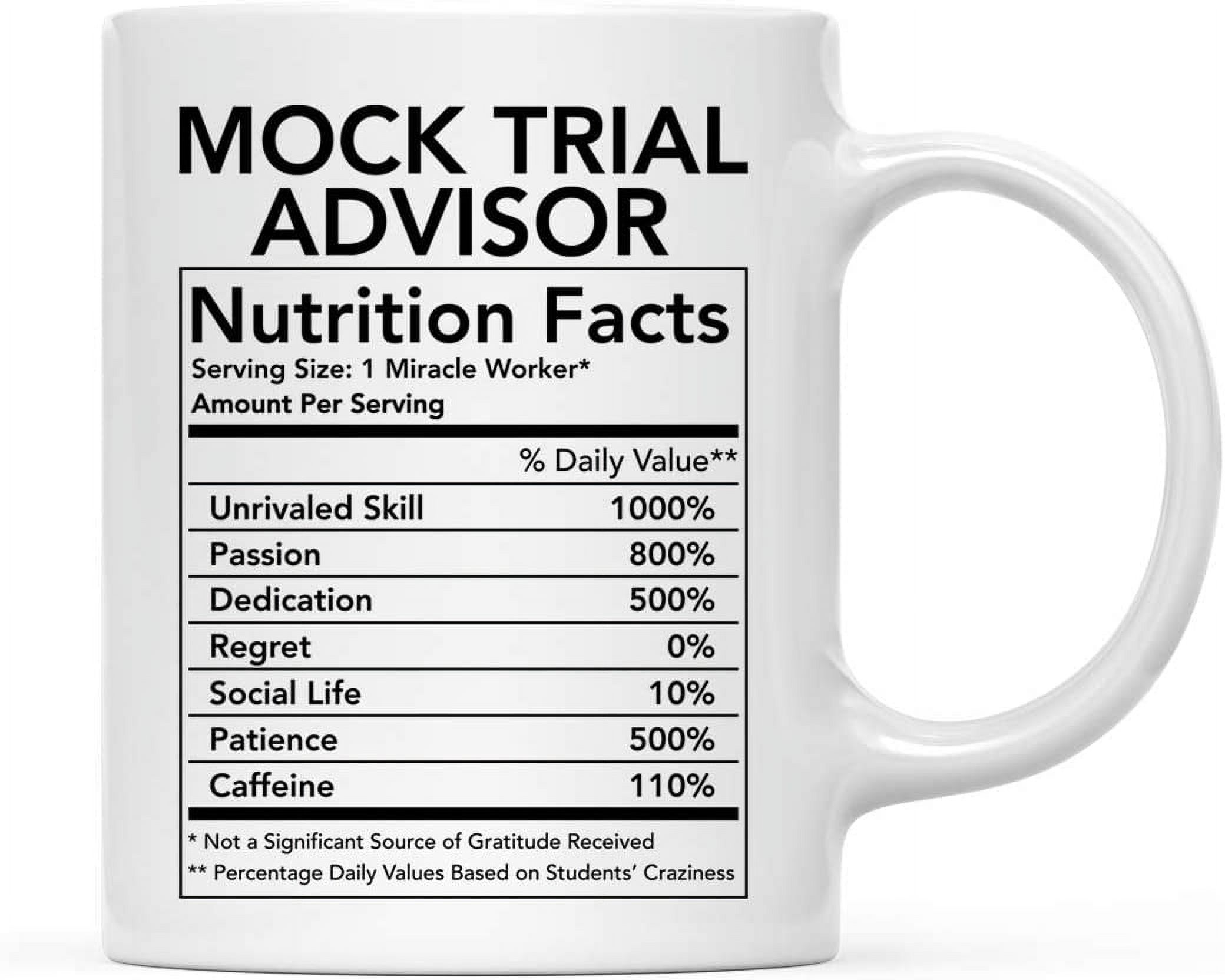 CTDream Funny 11oz. Ceramic Coffee Tea Mug Thank You Gift, Mock Trial ...