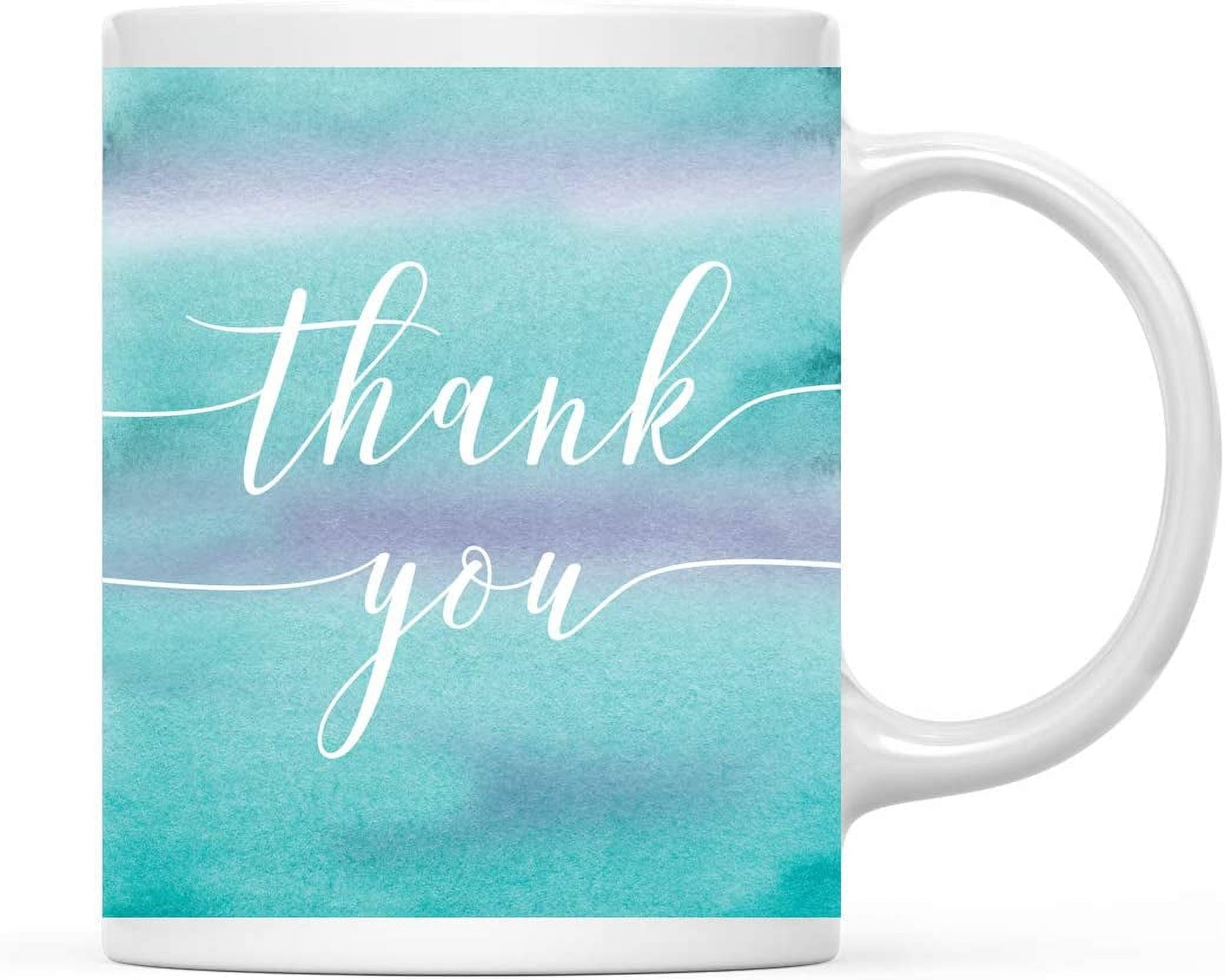 CTDream Thank You Gratitude 11oz. Coffee Mug Gift, Thank You, Blue ...