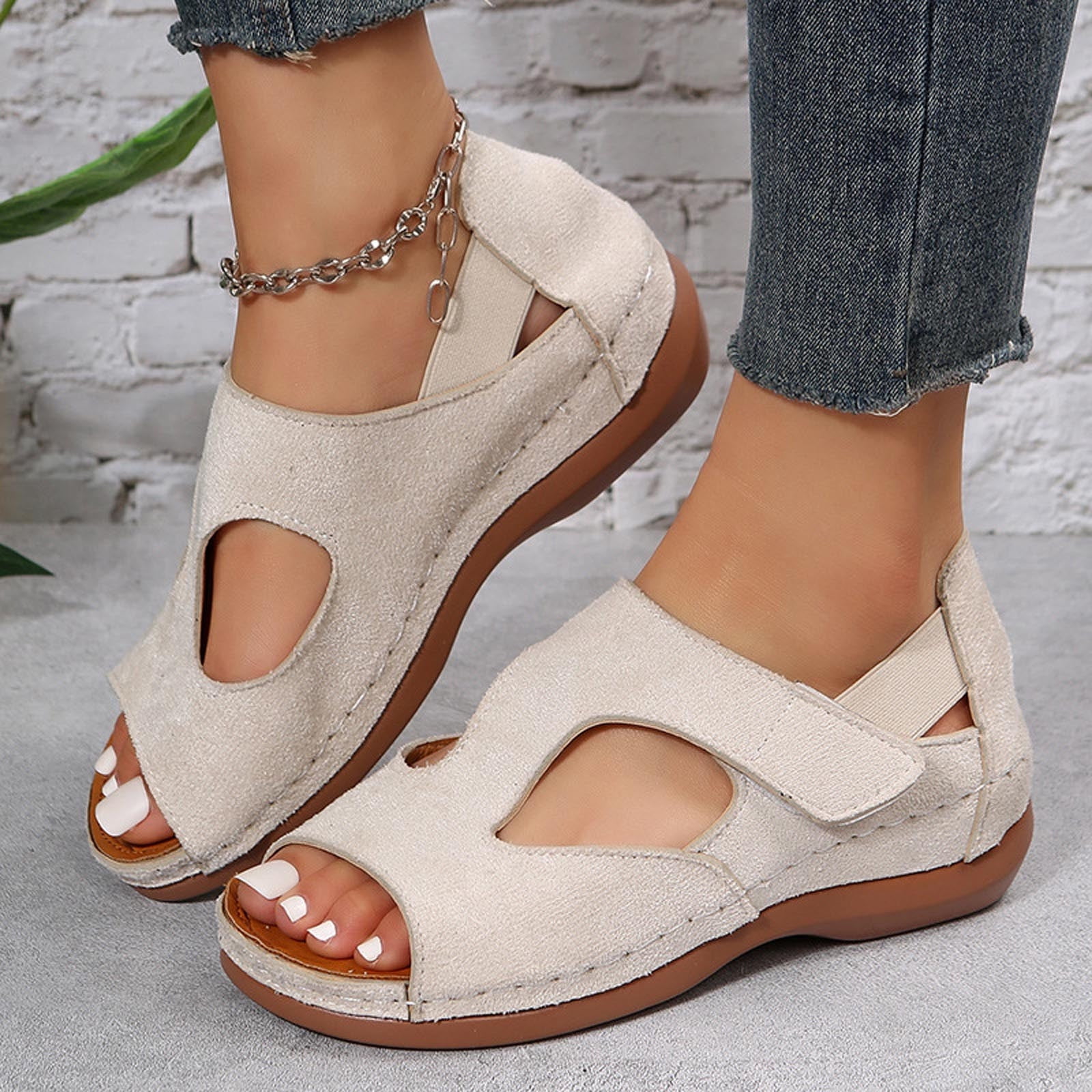 CTEEGC Clearance Promotion Sandals for Women Arch-Support Sandals Shoes ...