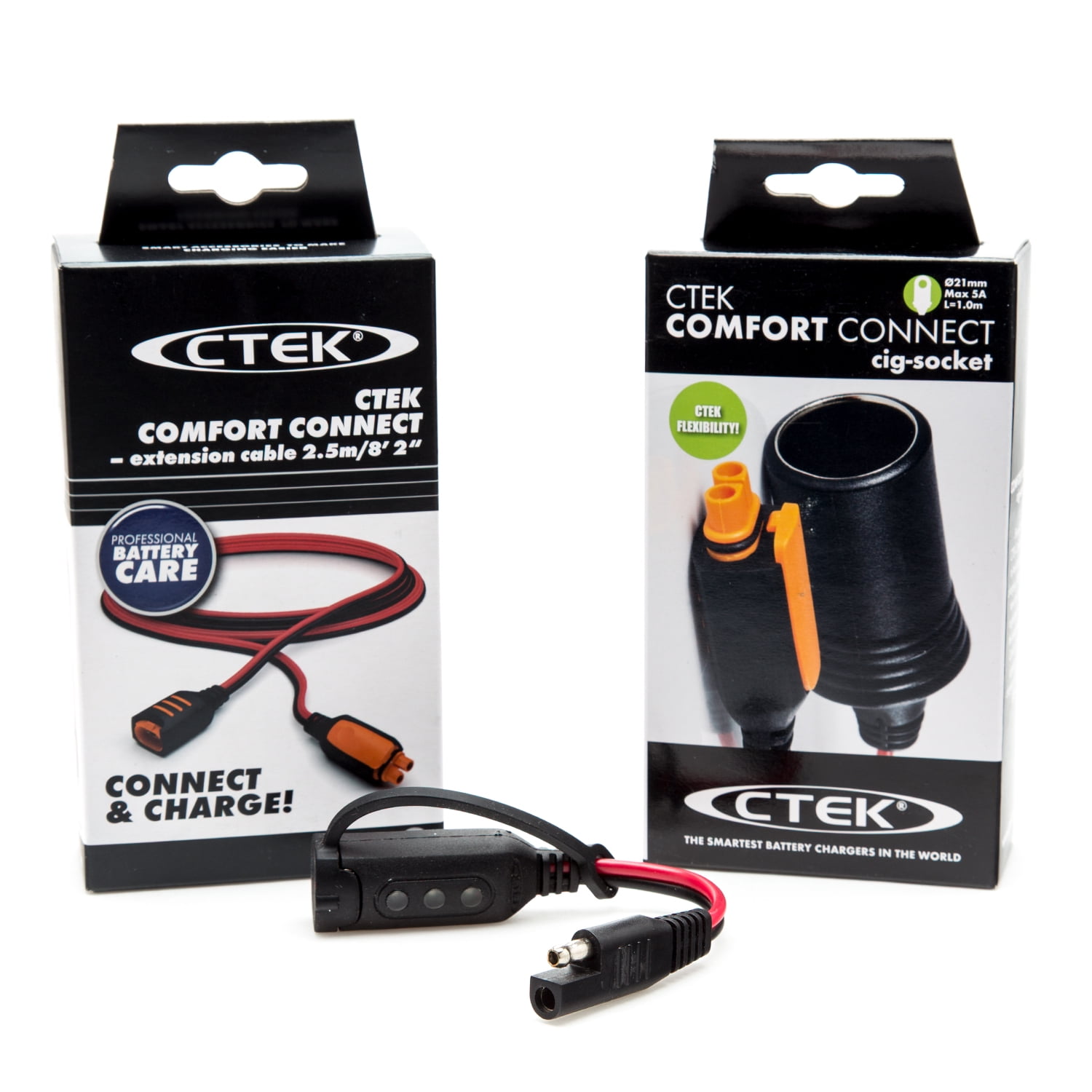 CTEK Battery Accessory Pack w/ Pigtail, Ext. Cable, & Cig-Socket (564 ...