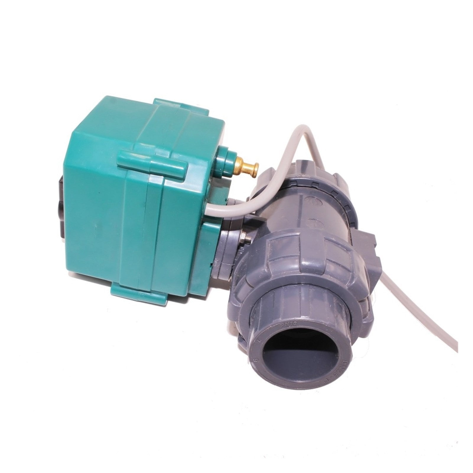 CTF-001 DN50 UPVC Double Union Thread DC24V CR04 NC Type Motorized PVC ...