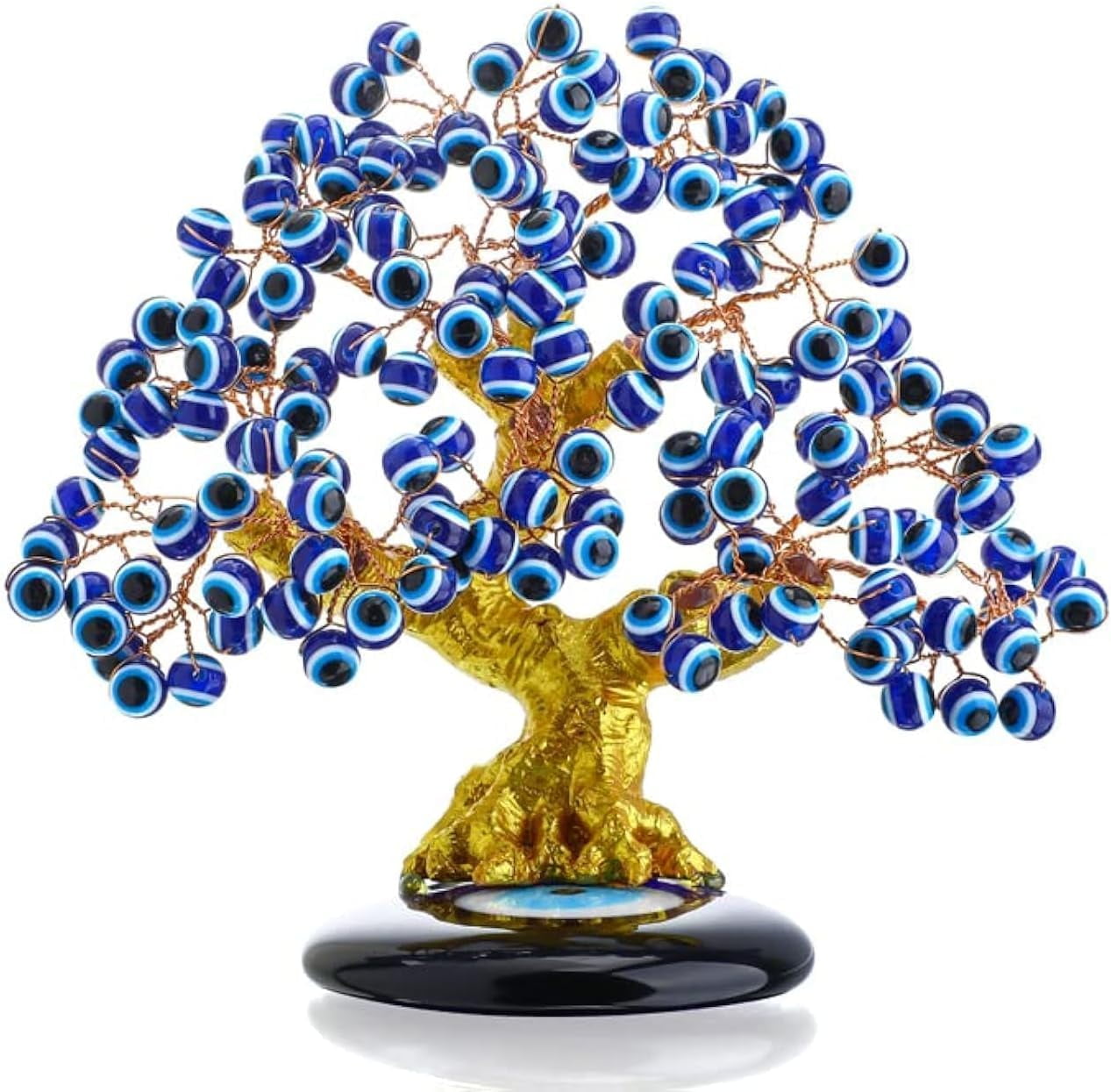 CTGUVBHKN 6.8inch Turkish Nazar Blue Evil Eye Tree Evil Eye Coaster ...
