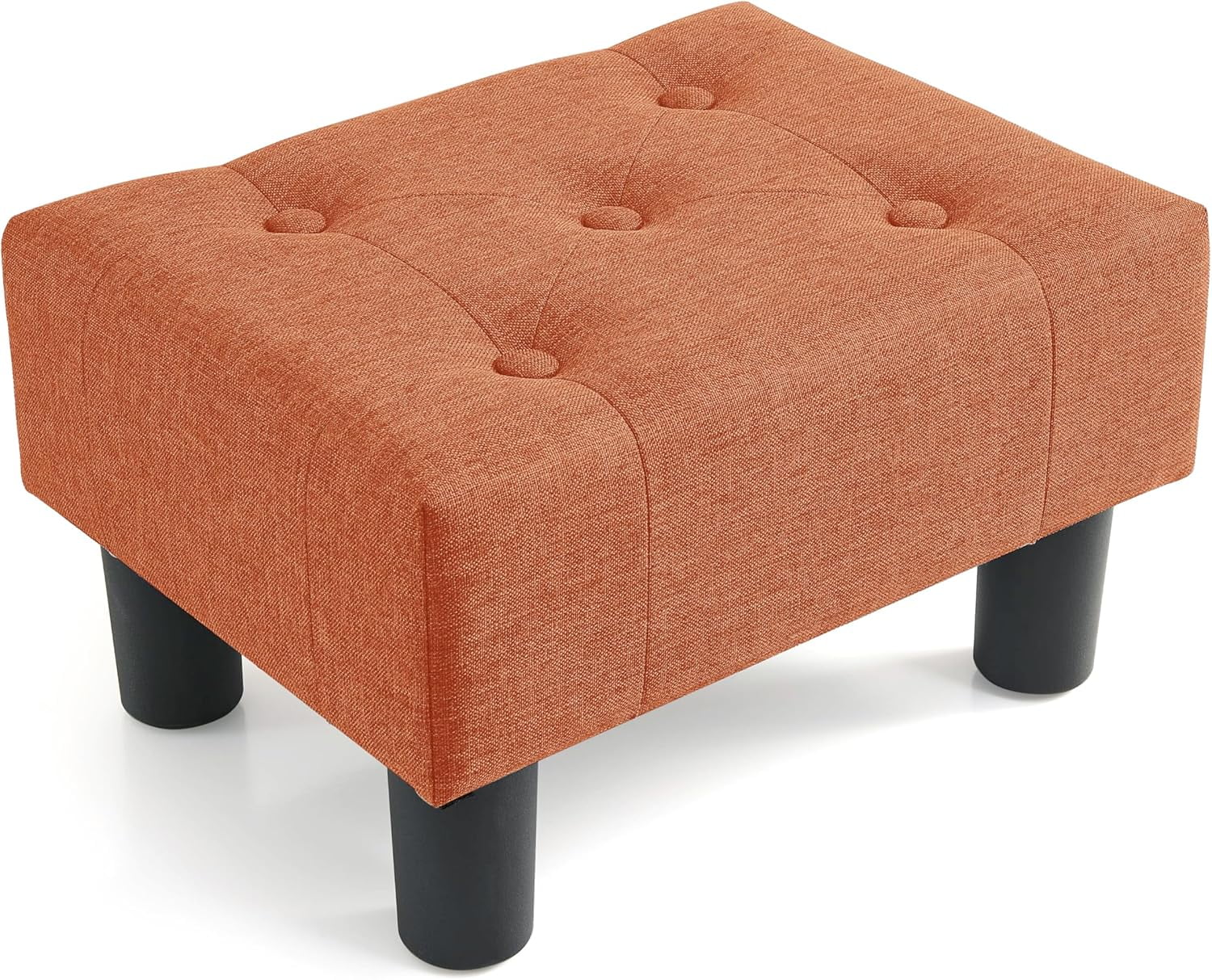CTGUVBHKN Small Foot Stool Ottoman Velvet Ottoman Foot Rest with Legs ...