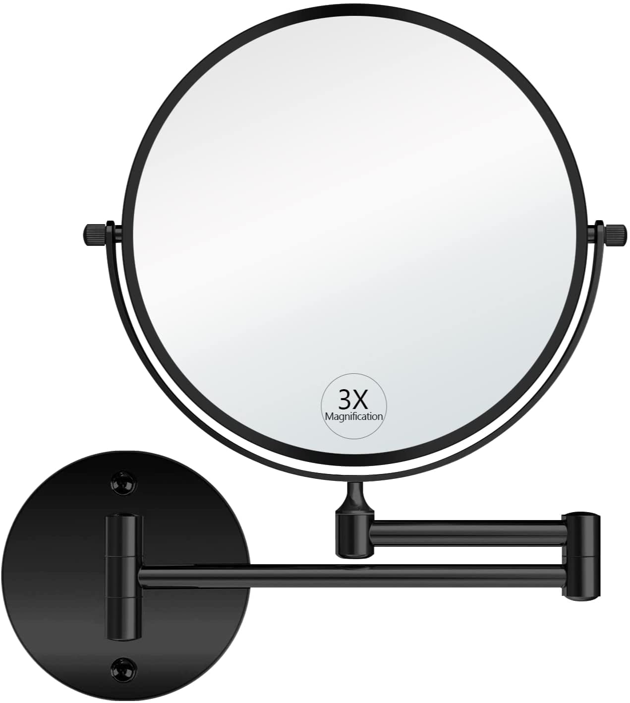 CTGUVBHKN Wall Mounted Magnifying Mirror Pivoting Arm Double Sided ...