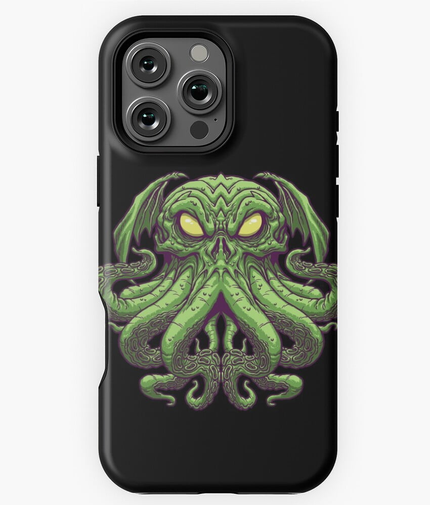 CTHULHU Lovecraftian Horror Monster Phone Case for iPhone 16 15 14 13 ...
