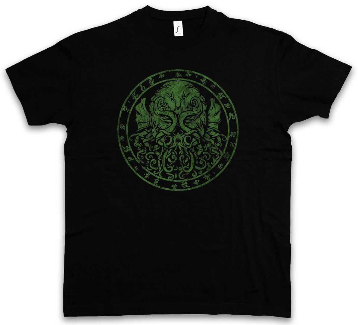 CTHULHU RUNES T-SHIRT Wars Horror Arkham H. P. Miskatonic Lovecraft ...