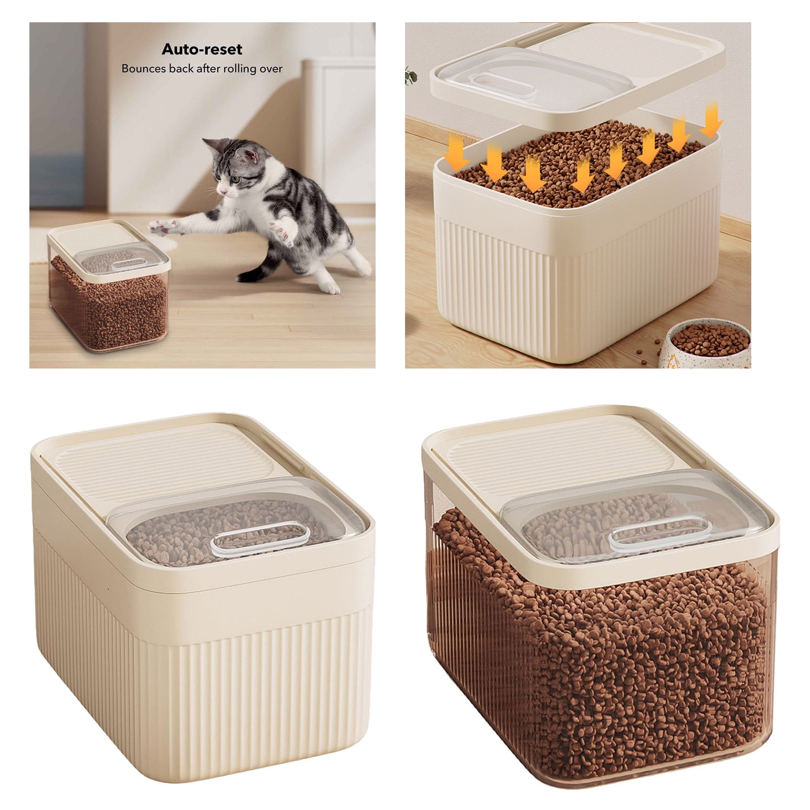 CTI Airtight Pet Food Storage Container Up To 30 Lbs For Dog Cat And ...