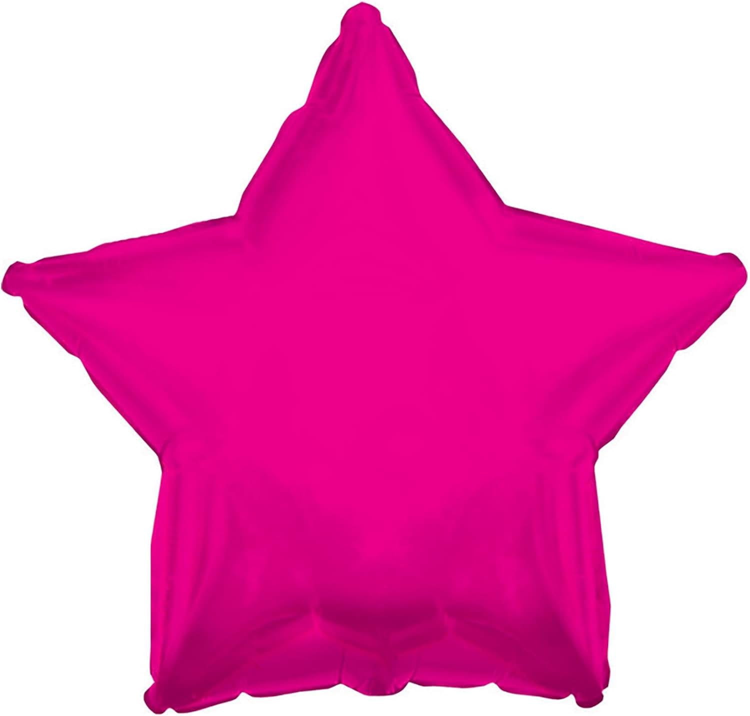 CTI Industries Corporation - Hot Pink Star Foil Balloon - - Walmart.com