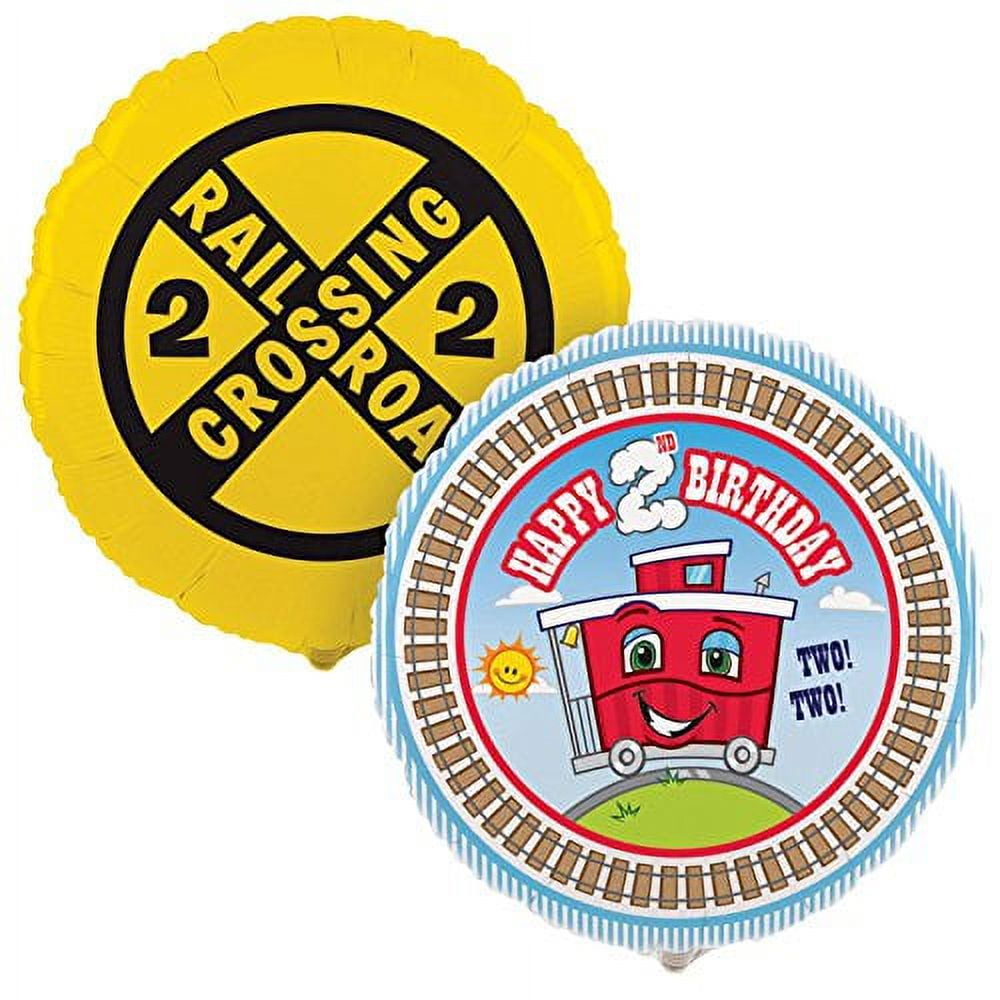 Cti Industries Corporation Two-Two Train 2nd Birthday Foil Balloon ...