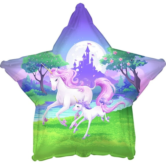 CTI Unicorn Fantasy 17" Foil Balloon - Walmart.com