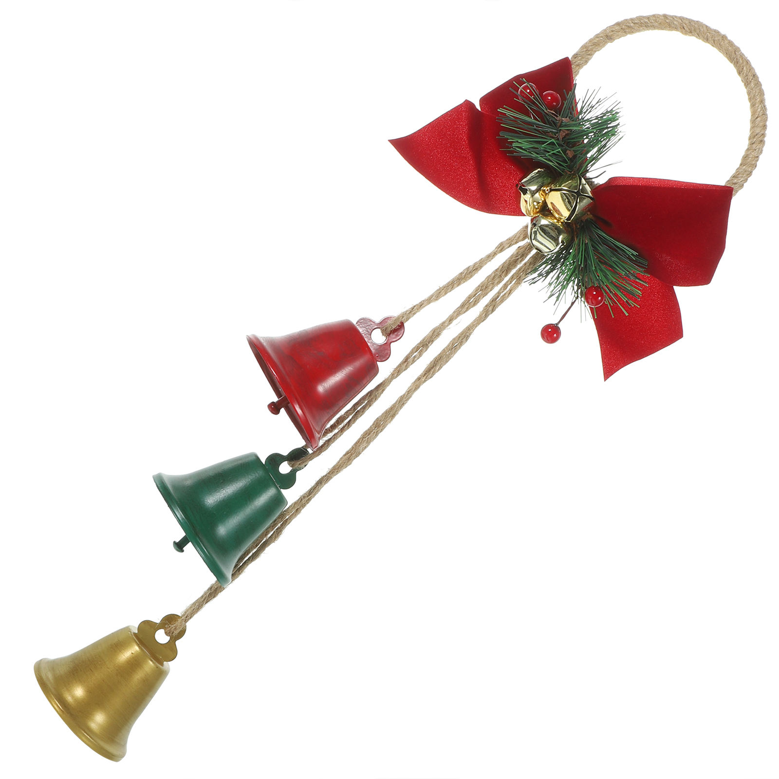 CTIRCHIU 1 Piece Rustic Hanging Bells for Wreaths and Trees with ...