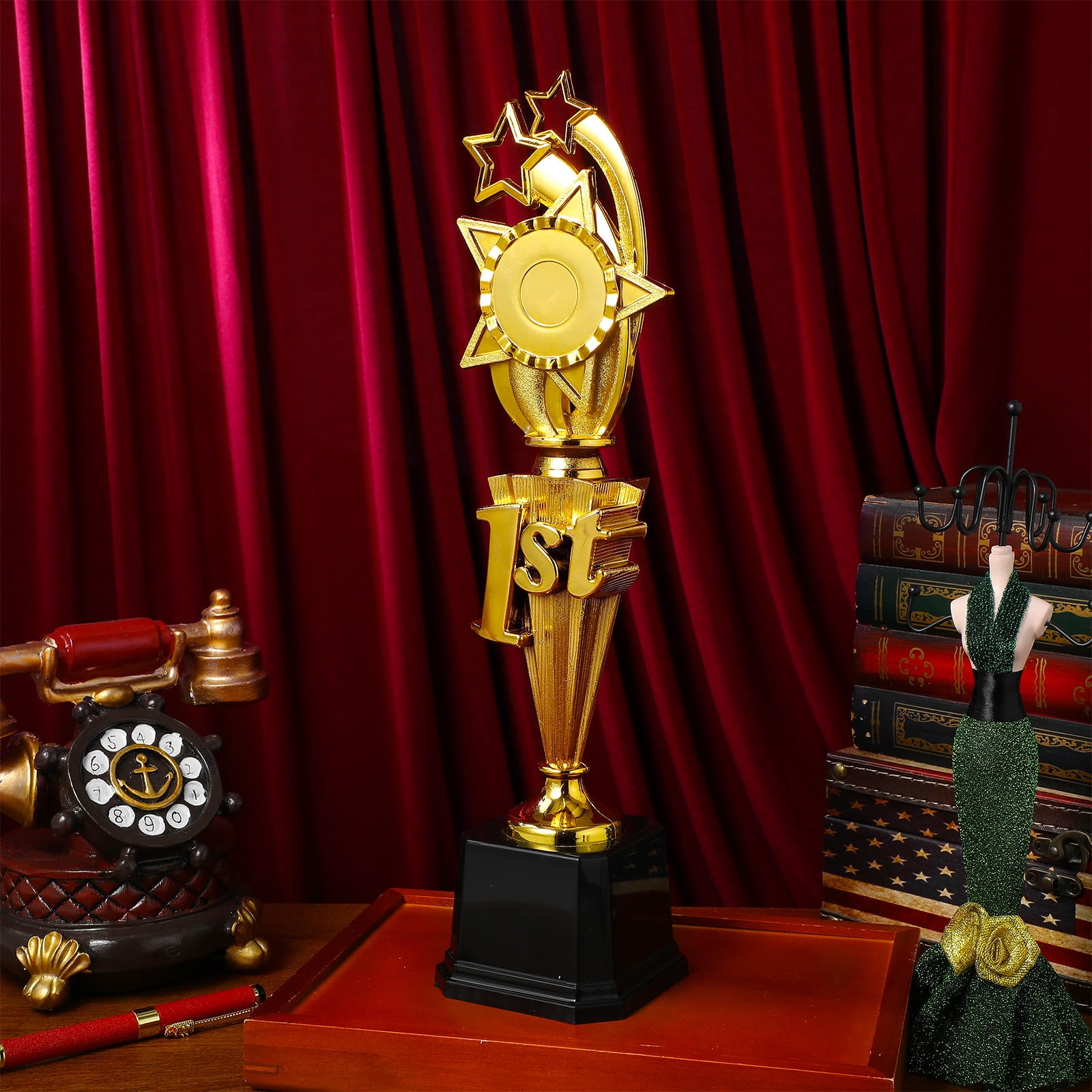 CTIRCHIU 1 Set Award Trophies Star-shaped Golden for Classroom Rewards ...