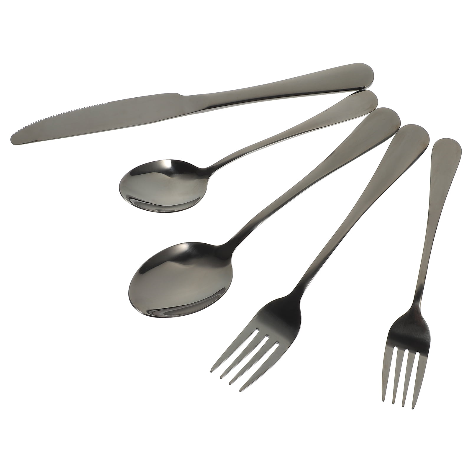 CTIRCHIU Western Style Tableware Set Steak Fork and Spoon Kit Stainless ...