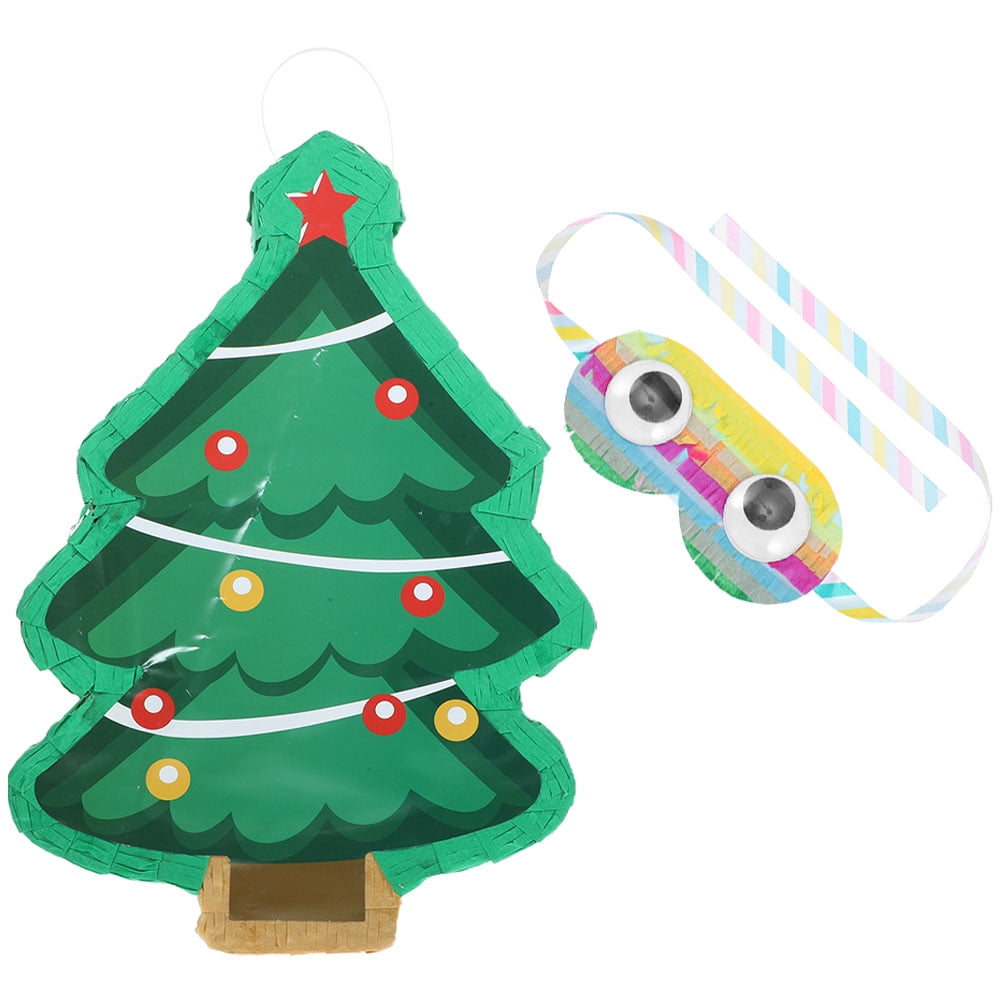 CTIRCHIU Assorted Color Christmas Tree Pinata Handmade Paper Party ...