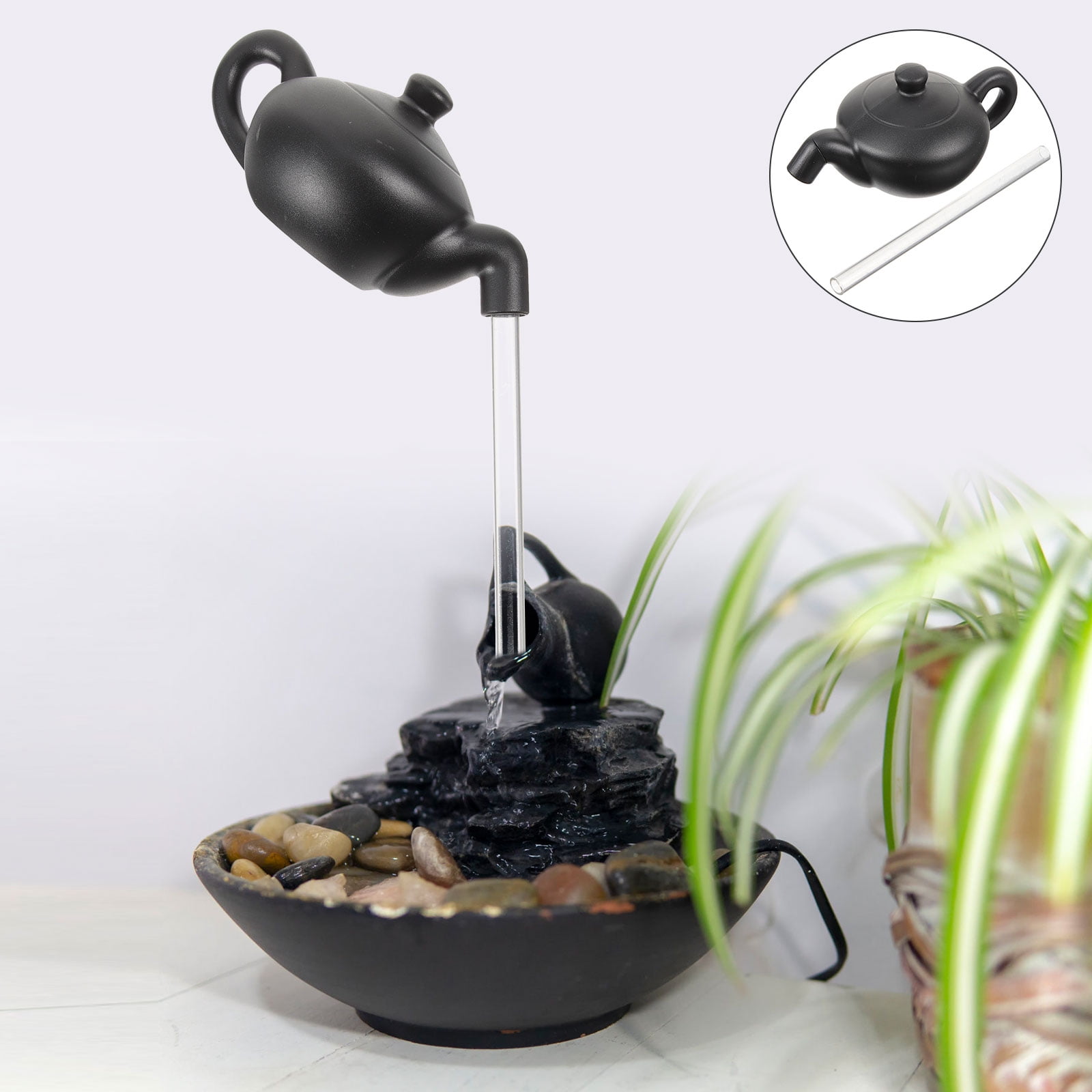 CTIRCHIU Black Waterfall Teapot Fountain Parts Set - 1 Piece for ...