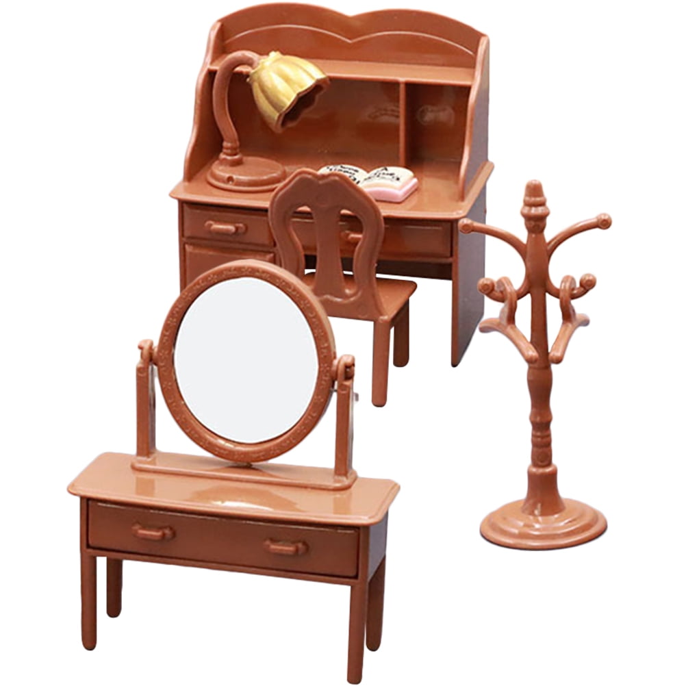 CTIRCHIU 1 Set Tiny Dresser Tiny Furniture Brown Plastic Small Delicate ...