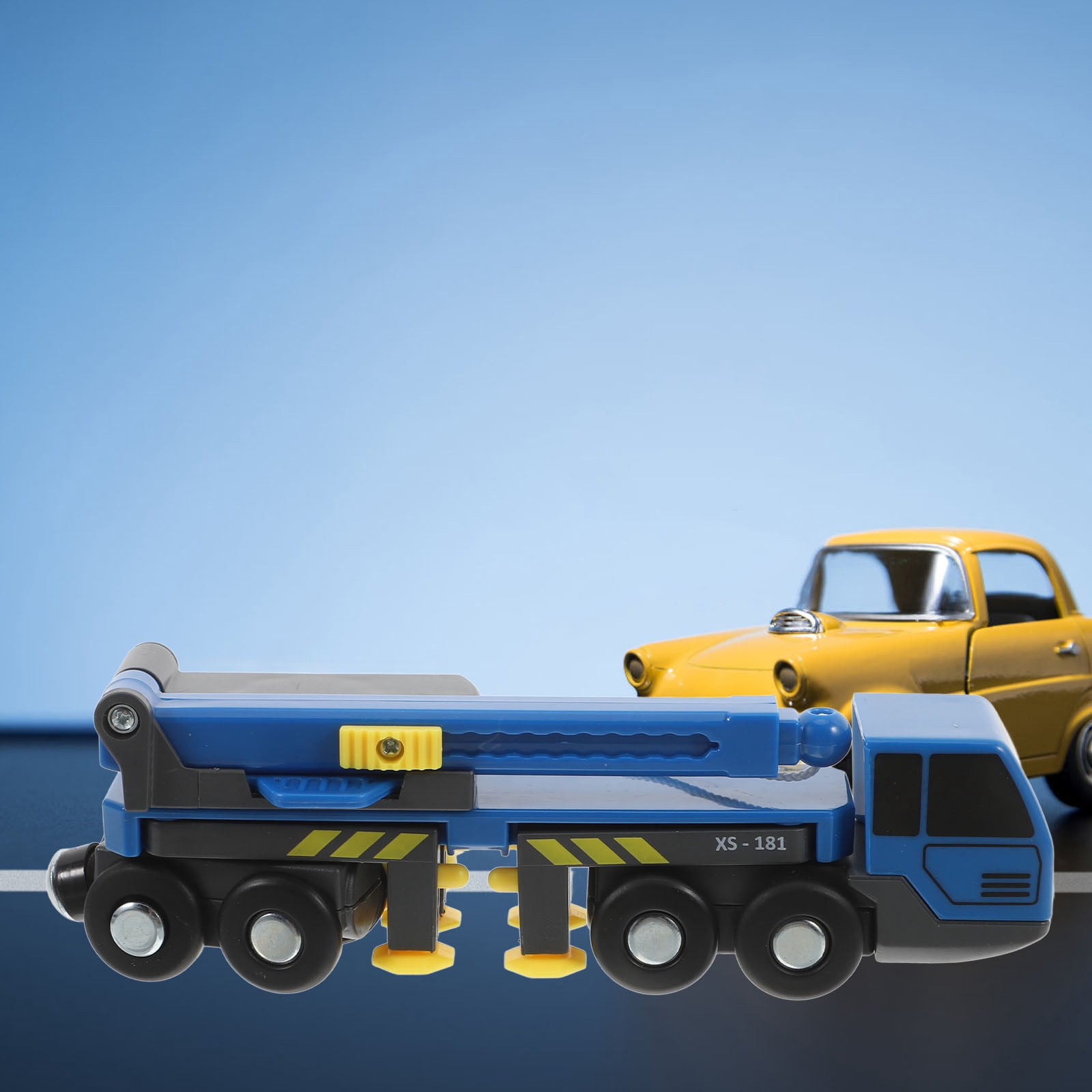 Plastic Telescopic Crane Truck Toy for Kids, 6.69 Inch Extendable Arm ...