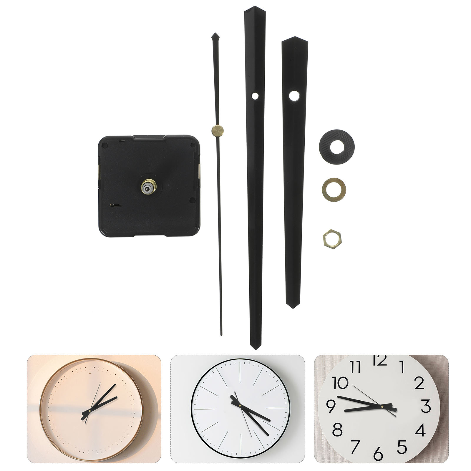 CTIRCHIU 1 Set Wall Clock Movement and Hands for Diy Projects Featuring ...