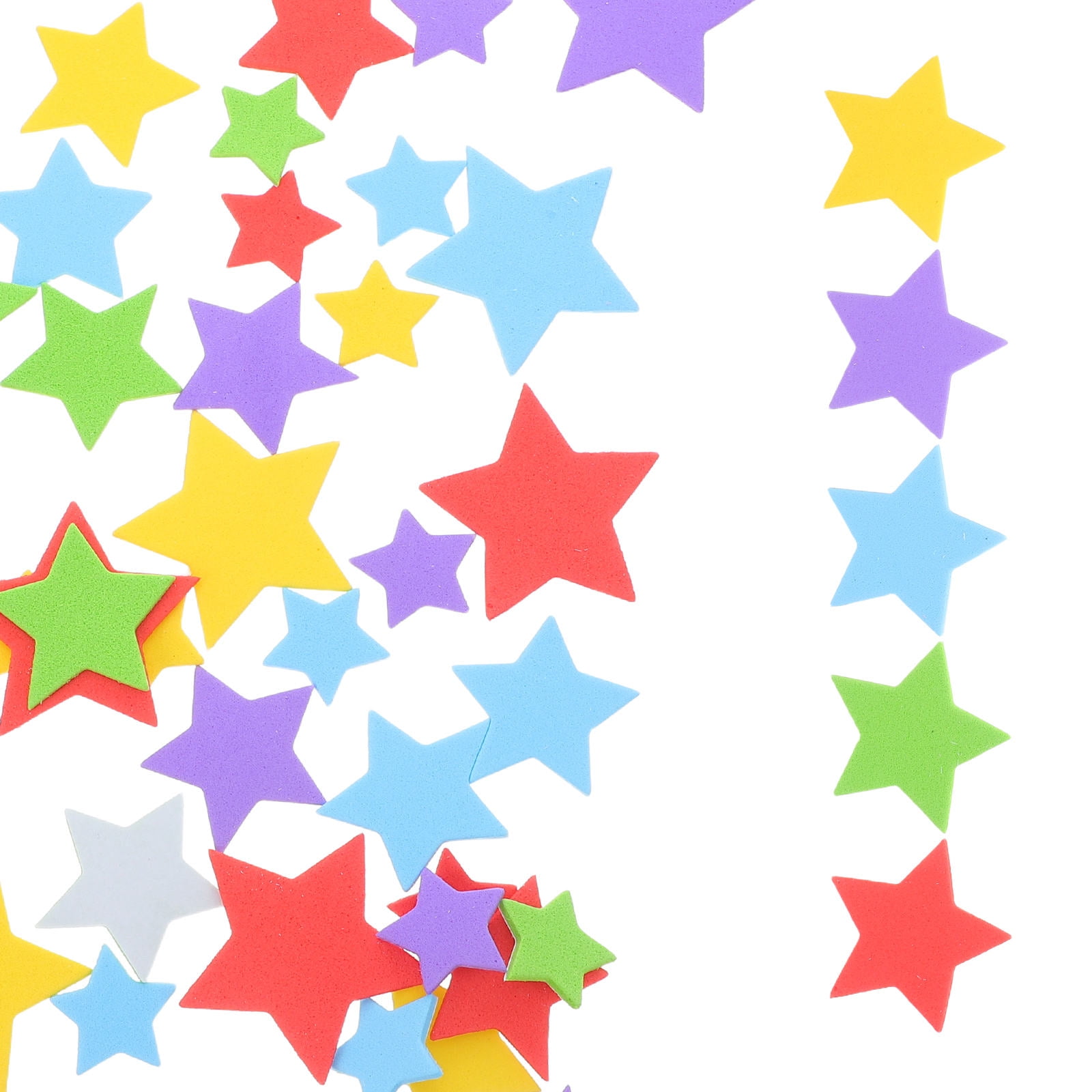 CTIRCHIU 10 Packs Self Adhesive Stickers Stars EVA Assorted Color for ...