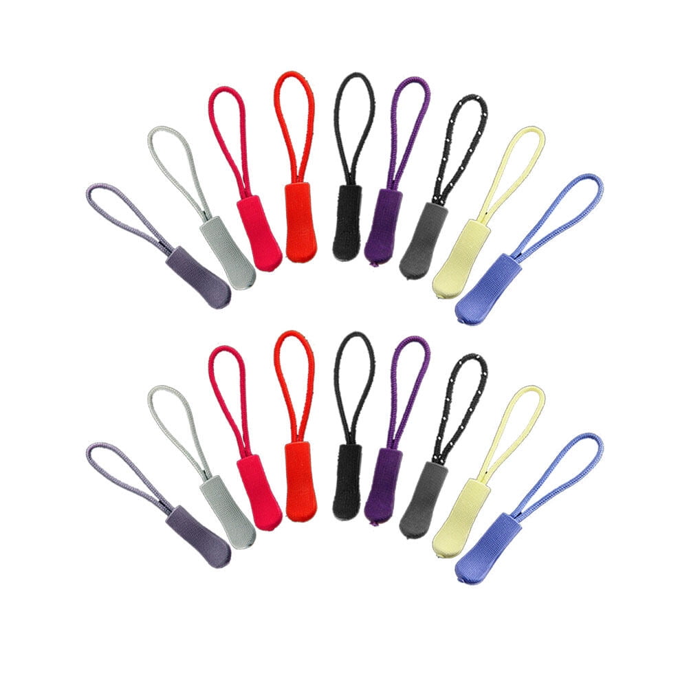 CTIRCHIU 100Pcs Assorted Color Zipper Pullers Plastic Durable DIY ...
