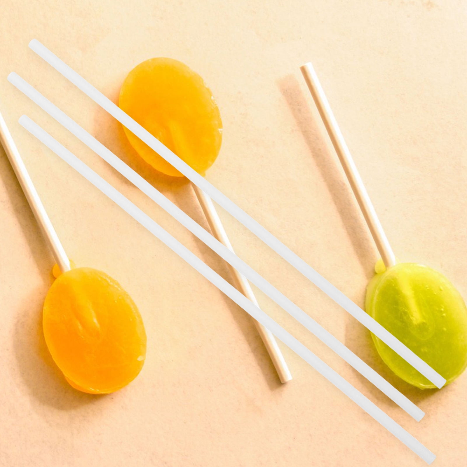CTIRCHIU 100pcs Lollipop Sticks Candy Paper Bar Making Material for Fun ...