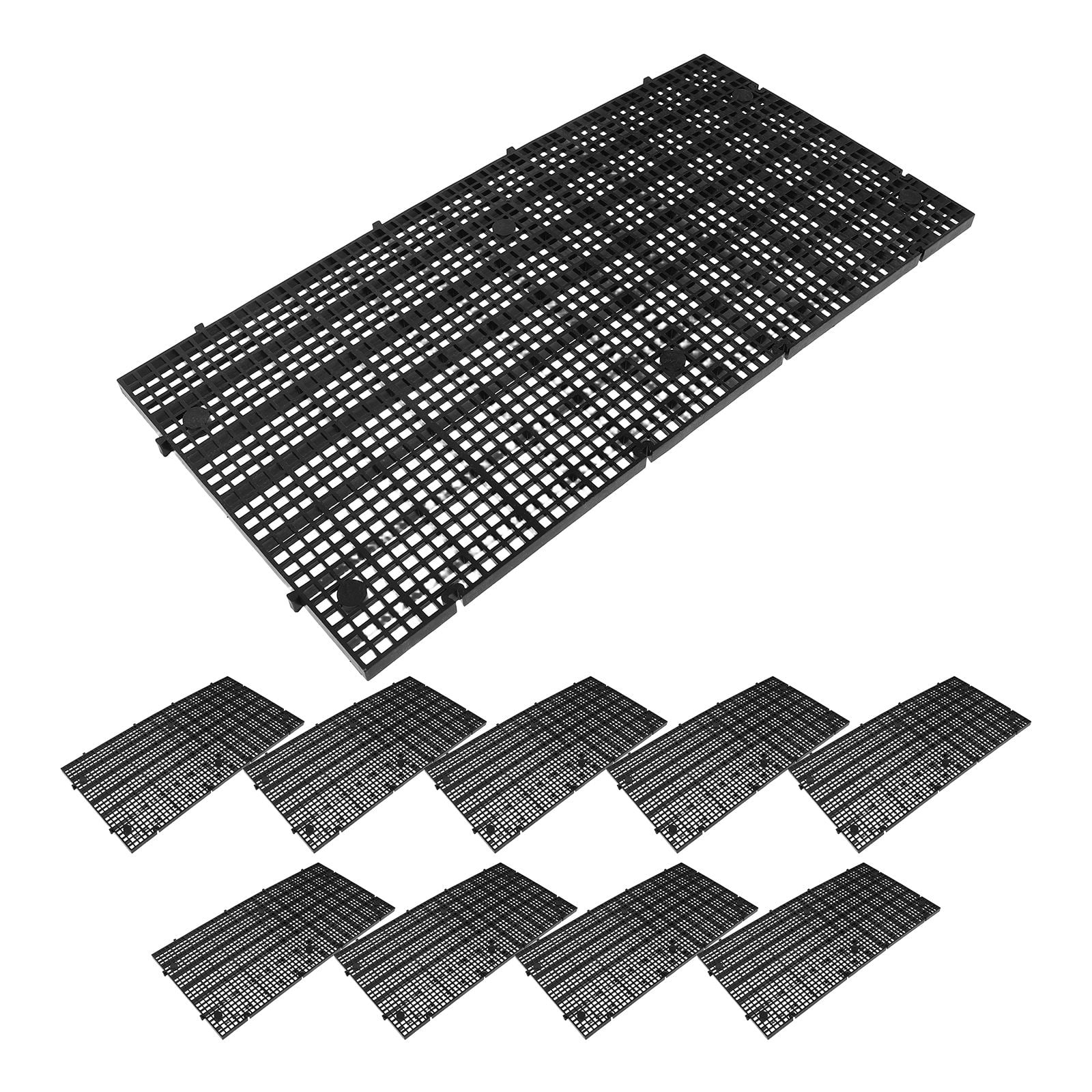 CTIRCHIU 10Pcs Black Plastic Aquarium Separator Grid Panel for Fish ...