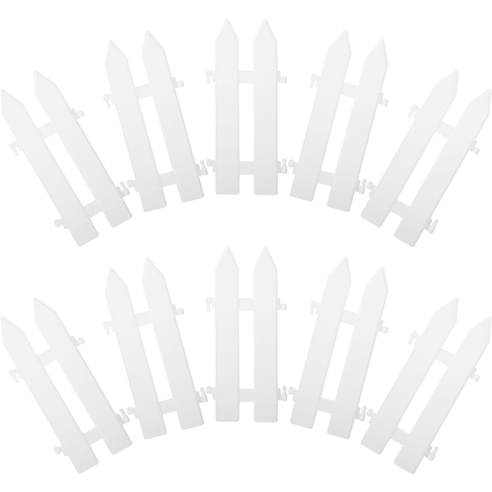 CTIRCHIU 10Pcs White Plastic Decoration Fence for Mall and Hotel ...