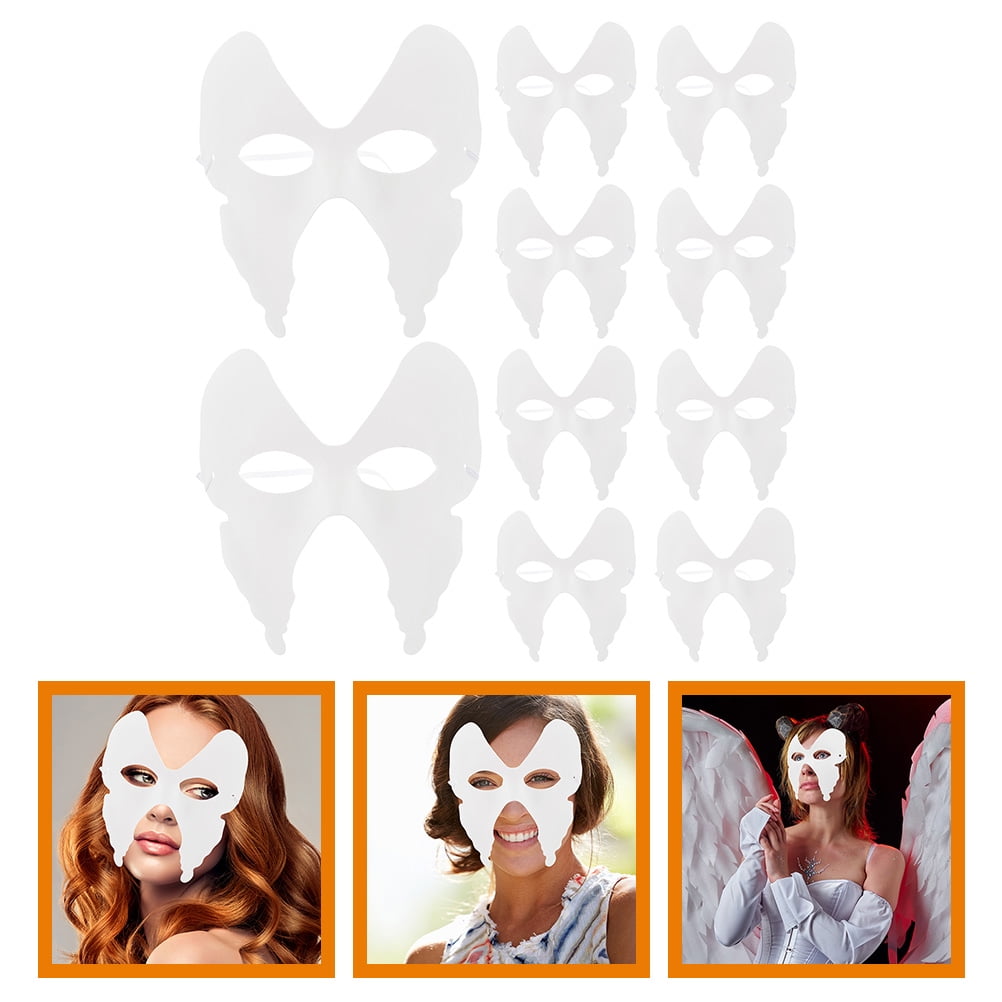 CTIRCHIU 10Pcs Plain Masks To Decorate Diy Hand Painted For Masquerade ...