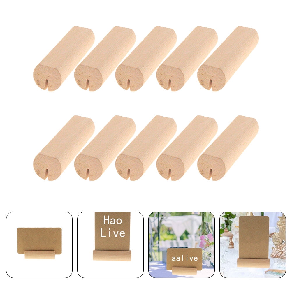 CTIRCHIU Table Marker Stands Wood Place Card Holders Simple Design ...