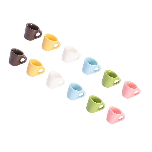 CTIRCHIU 12Pcs Mini Resin Cup Ornaments Decorative Resin Cup Models For ...