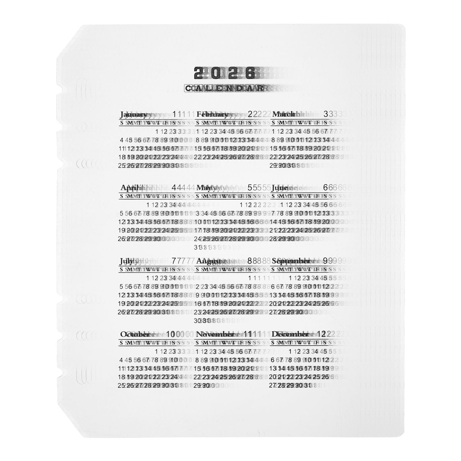 CTIRCHIU 12Pcs Transparent Plastic Tab Dividers for A5 Binder 2026 ...