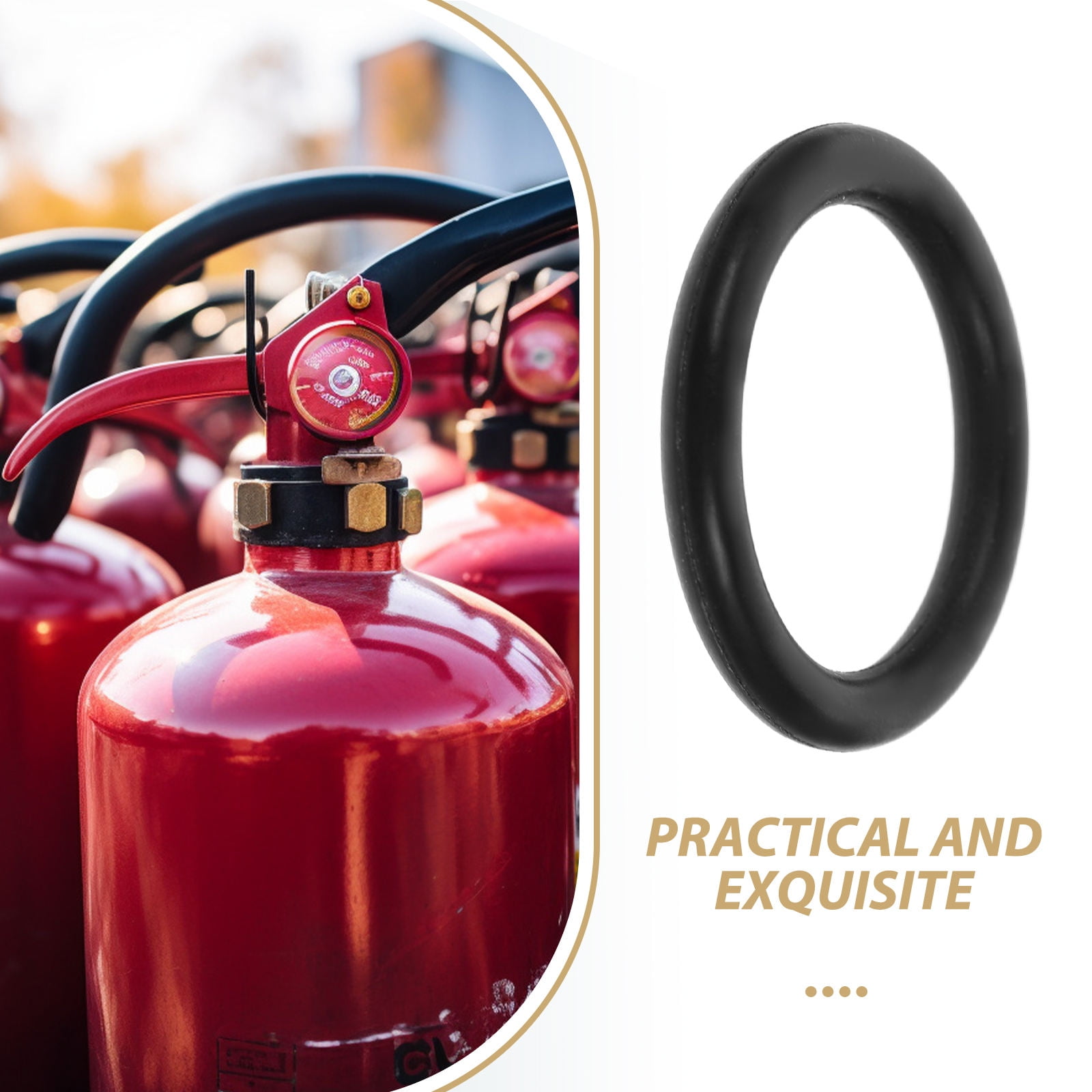 CTIRCHIU 150Pcs Round Black Seal Ring for Fire Extinguisher Components ...