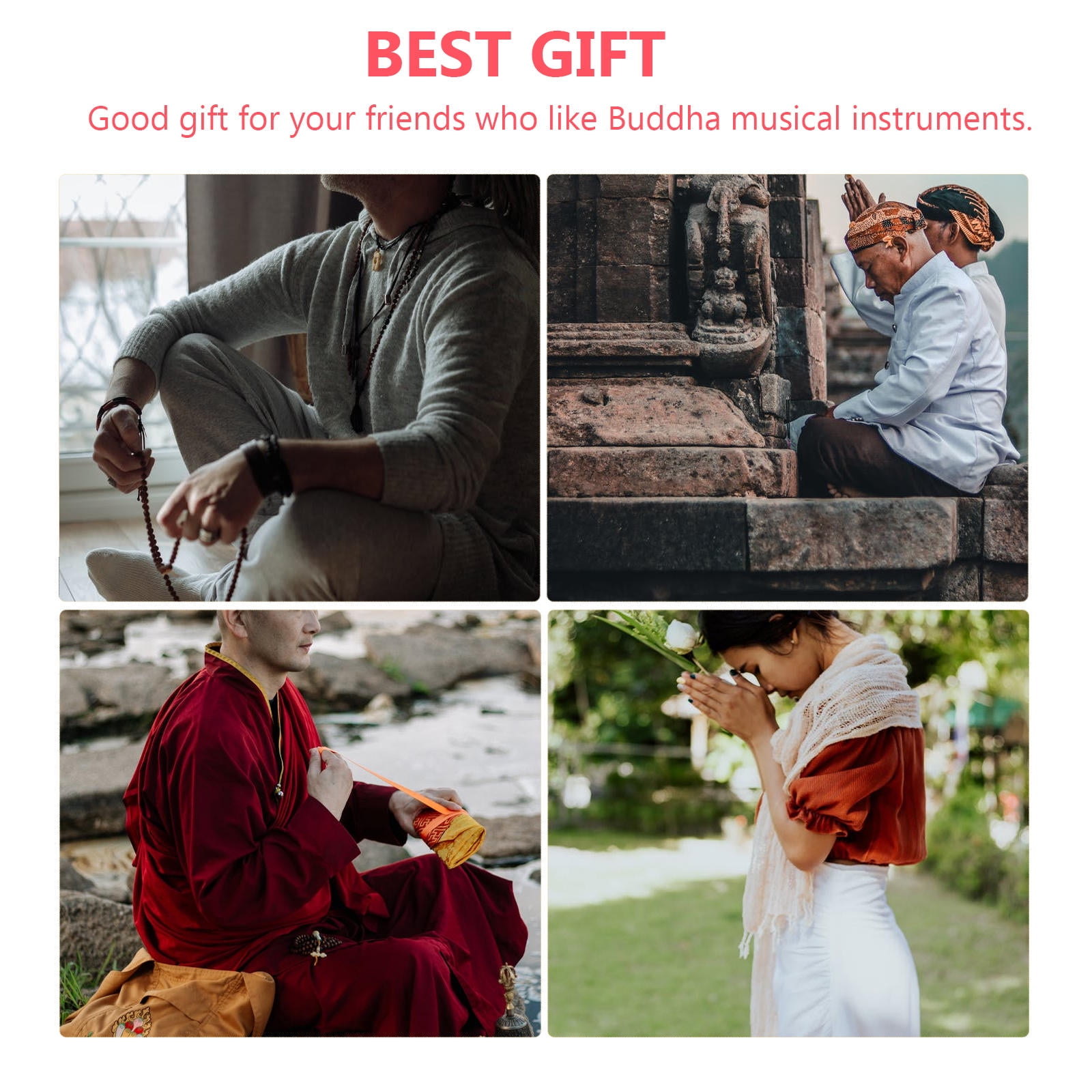 CTIRCHIU 1Pack Brown Peach Wood Knocking Rods Practical Stick 4.91X0 ...