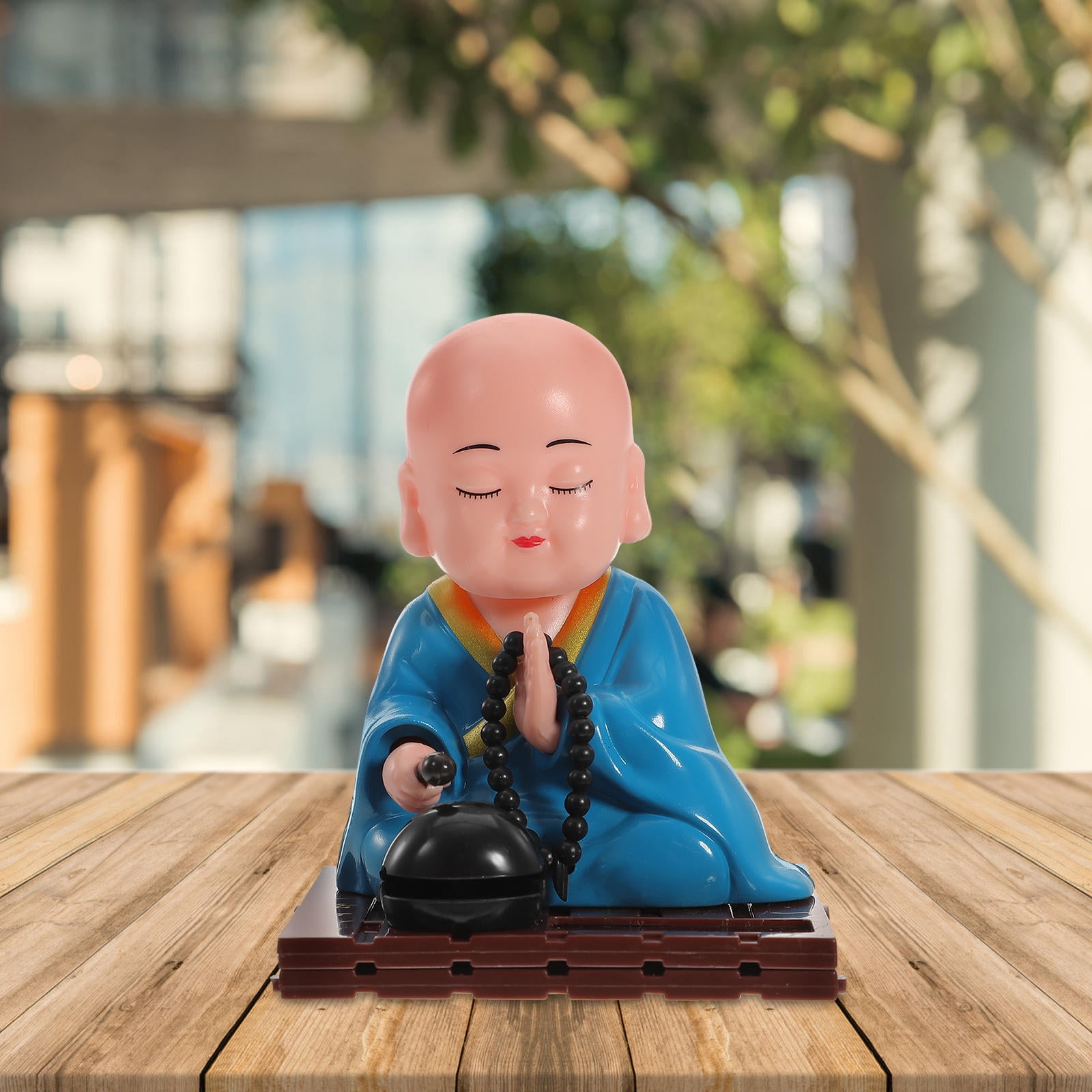 CTIRCHIU Auto Interior Adornment Monk Figurine Sky-Blue Abs 1Pack ...