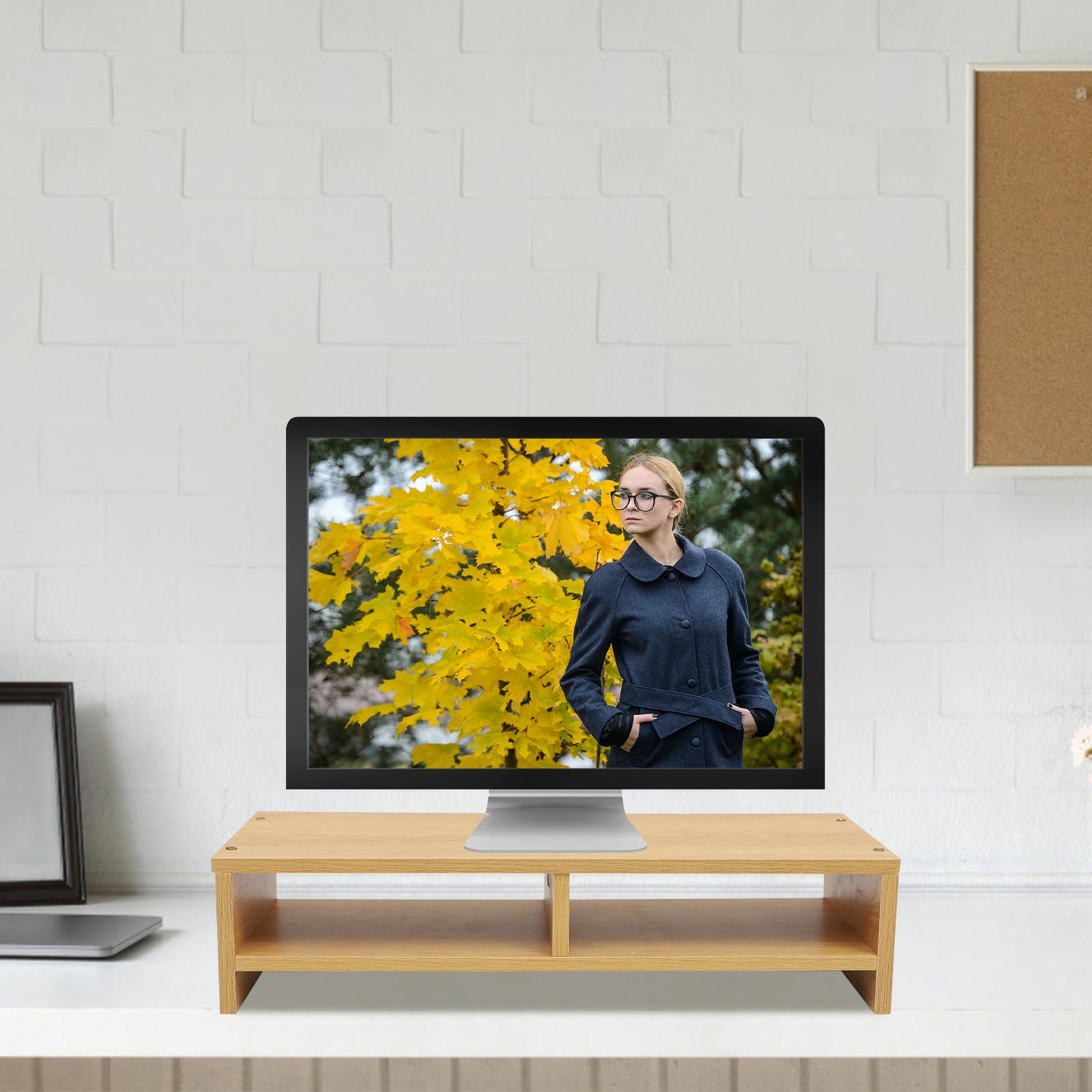 CTIRCHIU 1Pack Chocolate Color Simple Design Monitor Riser for Office ...