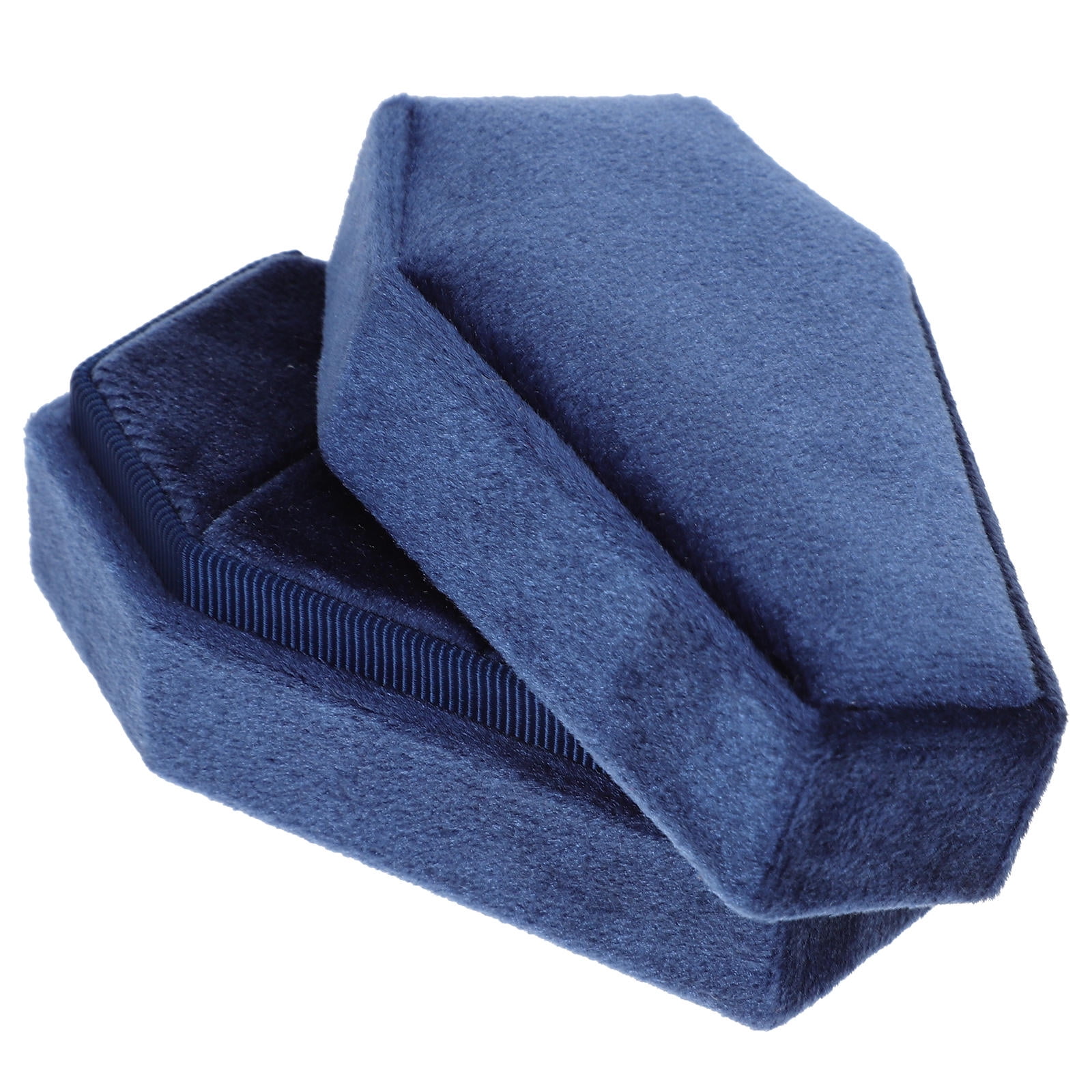 CTIRCHIU 1Pack Coffin Jewelry Box Dark .2X5.4X4.3CM Velvet ABS Material ...