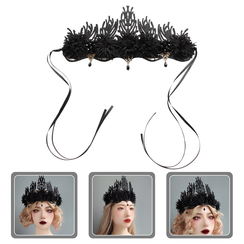 CTIRCHIU 1Pack Gothic Crown Headband for Women Men Party Decoration ...