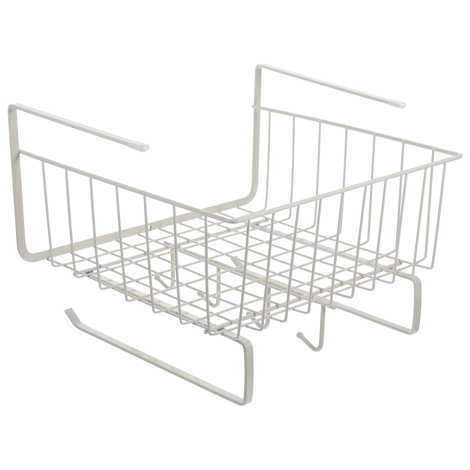 CTIRCHIU Minimalist Design Dark Grey Under Shelf Organizer Basket Iron ...