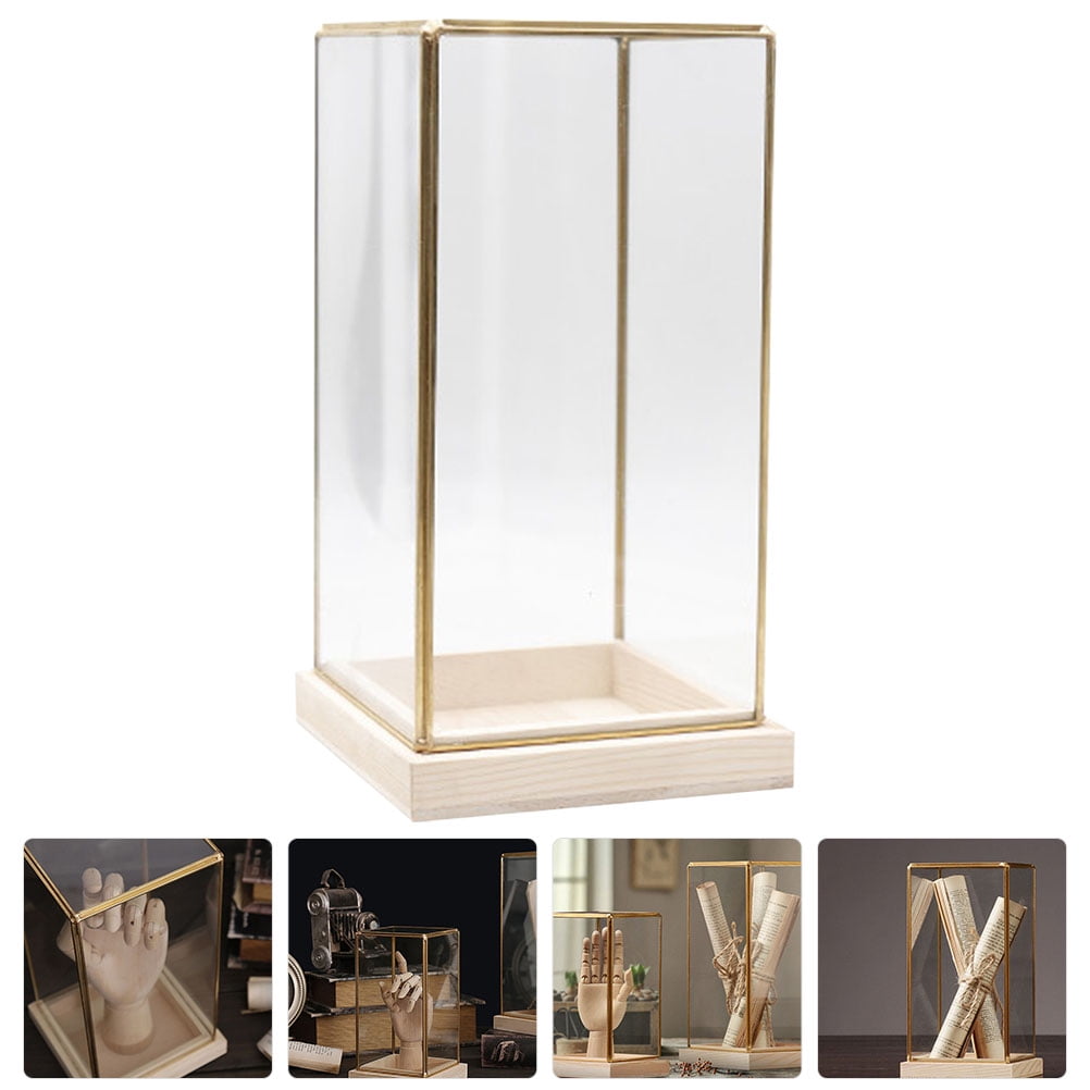 CTIRCHIU 1Pack Multi-functional Display Box in Wood and Glass for ...