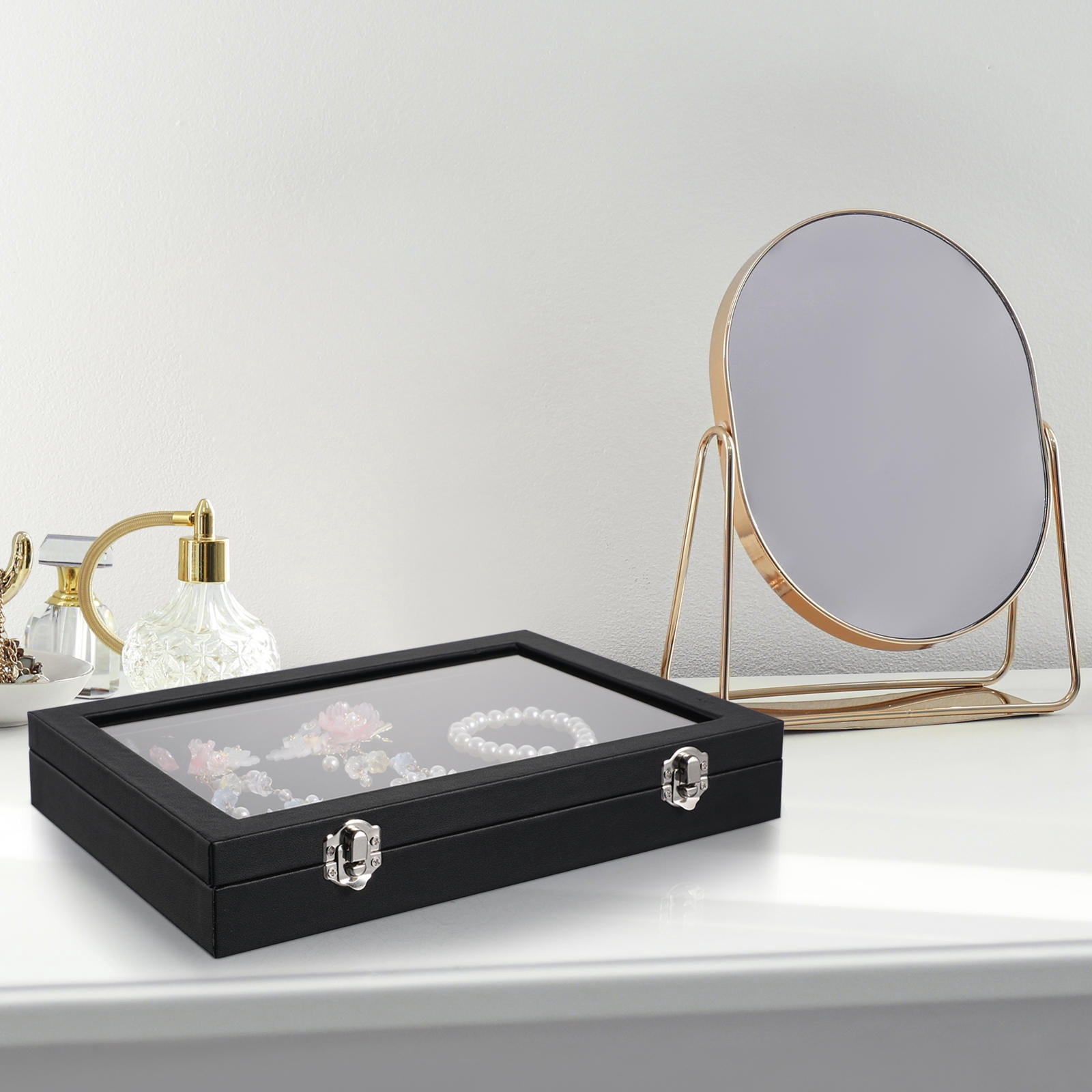 CTIRCHIU 1Pack Pin Display Case Black Glass Preservation with Brooch ...
