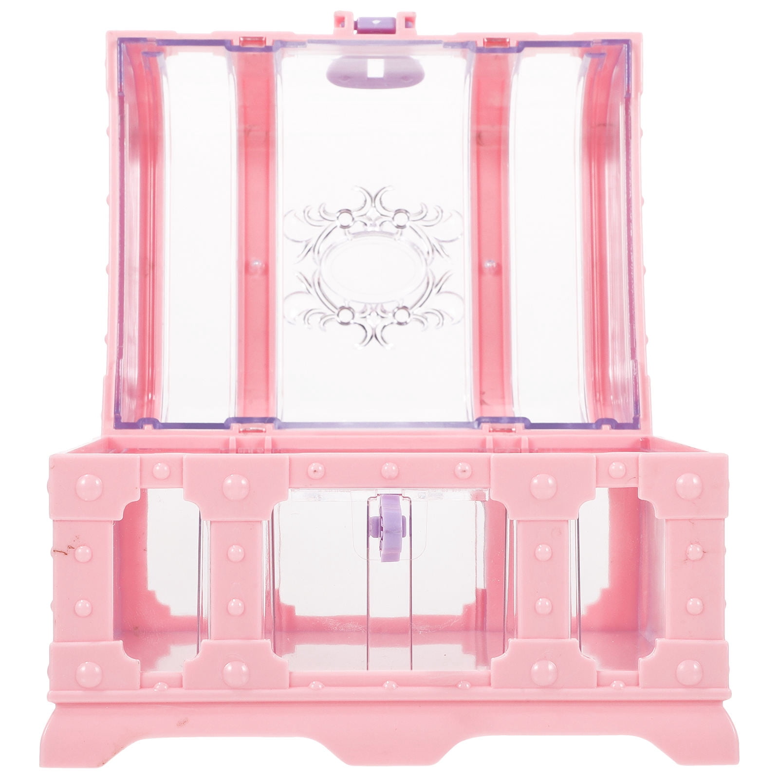CTIRCHIU 1Pack Pink Plastic Storage Chest Box for Kids Home Decoration ...