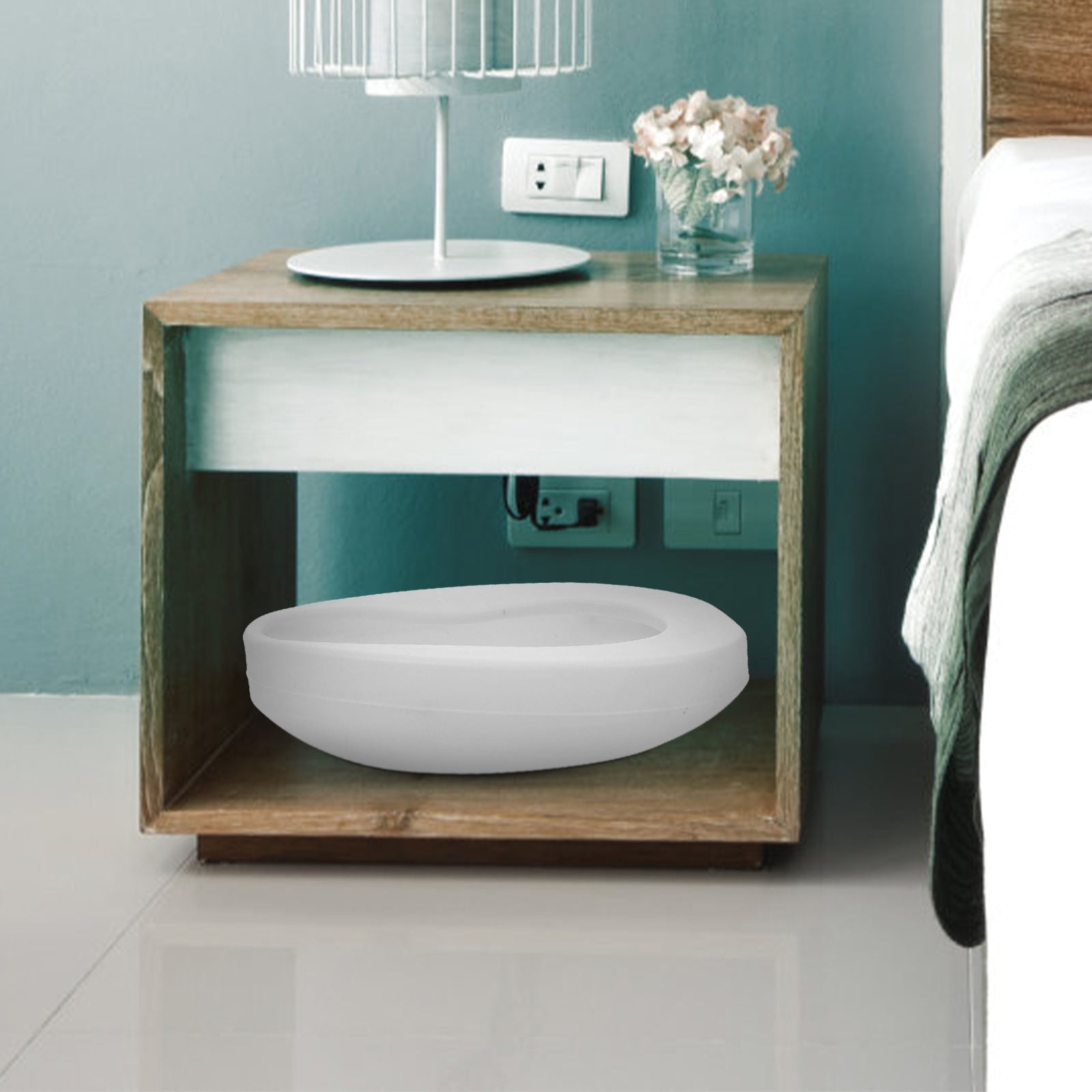 CTIRCHIU 1Pack Portable Commode White Bed Pan Oval Shape For Elderly ...