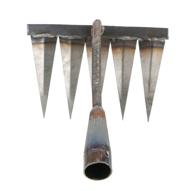 CTIRCHIU 1Pack Steel Garden Rake for Loosening Soil and Weeding with ...