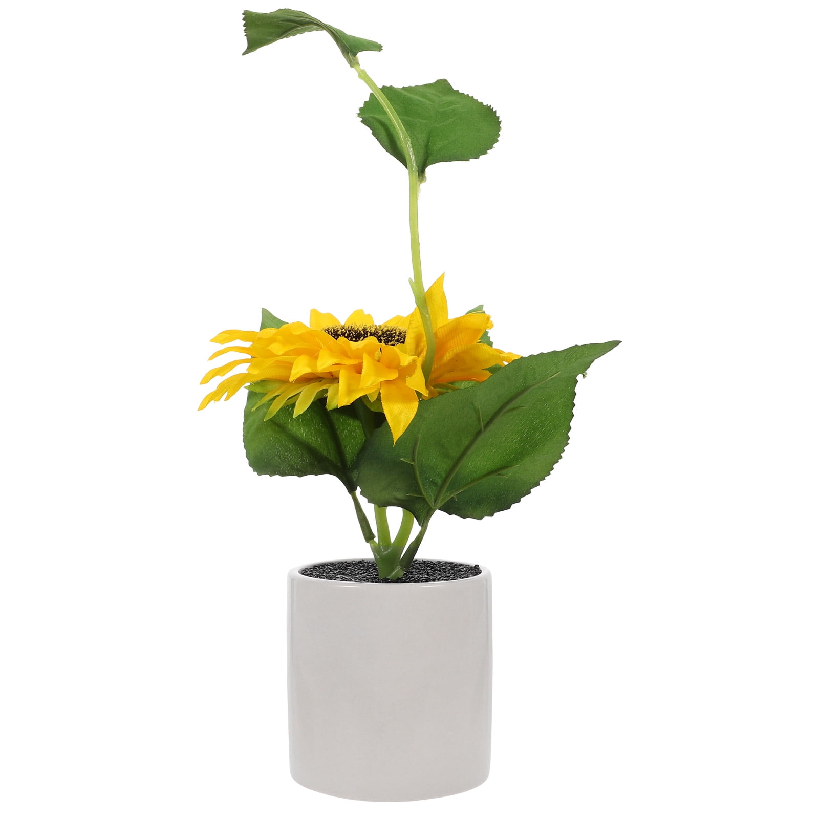CTIRCHIU Realistic Artificial Sunflower Bonsai Plant in Decorative Pot ...