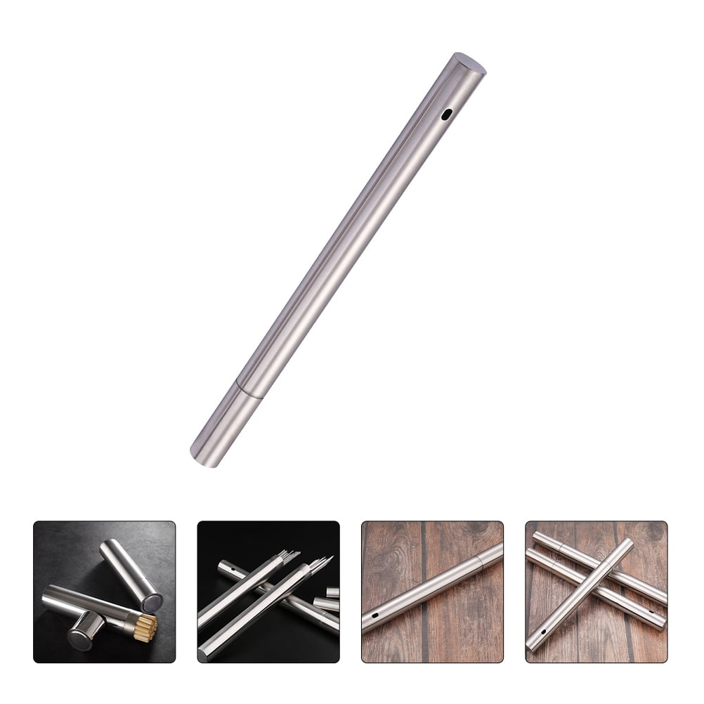 CTIRCHIU Bbq Storage Tube Stainless Steel Skewers Holder Silver ...