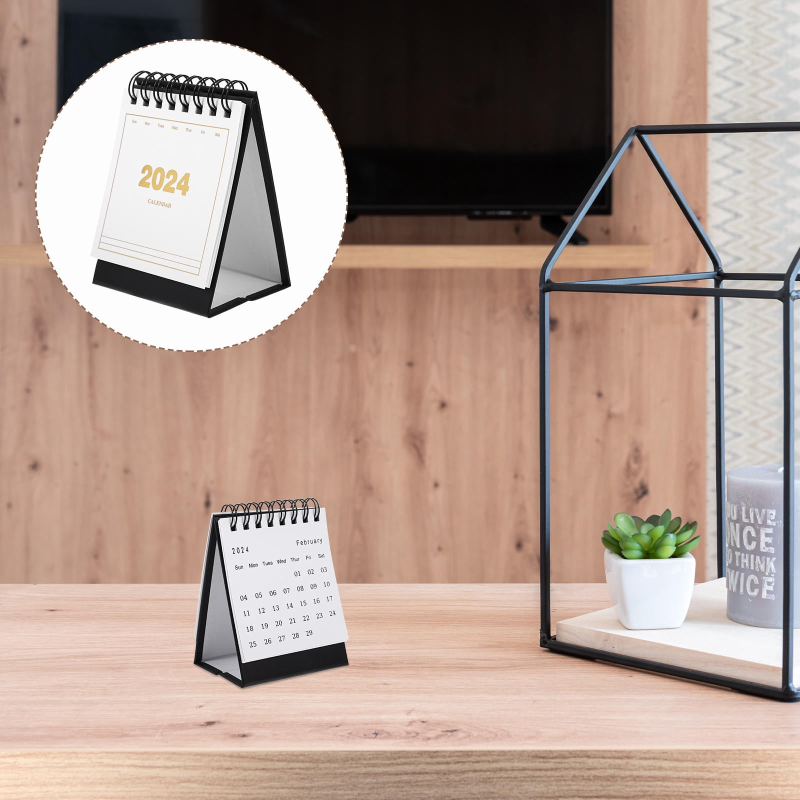 CTIRCHIU 1Pcs Flip Calendar 2023-2024 Modern Styling Construction for ...