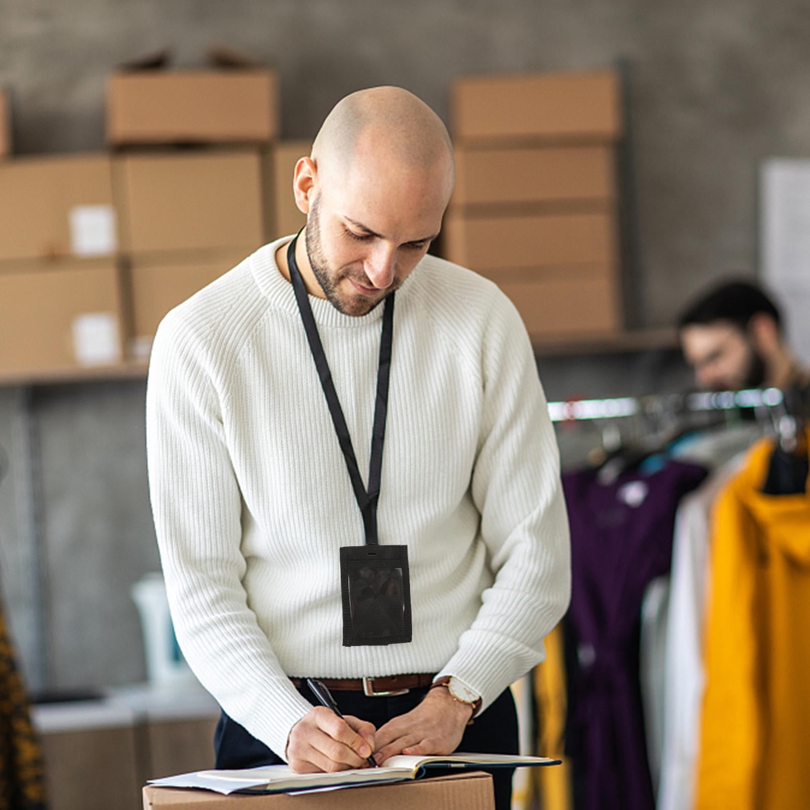 CTIRCHIU Black Micro Mesh Portable Id Card Holders 1Set - Walmart.com